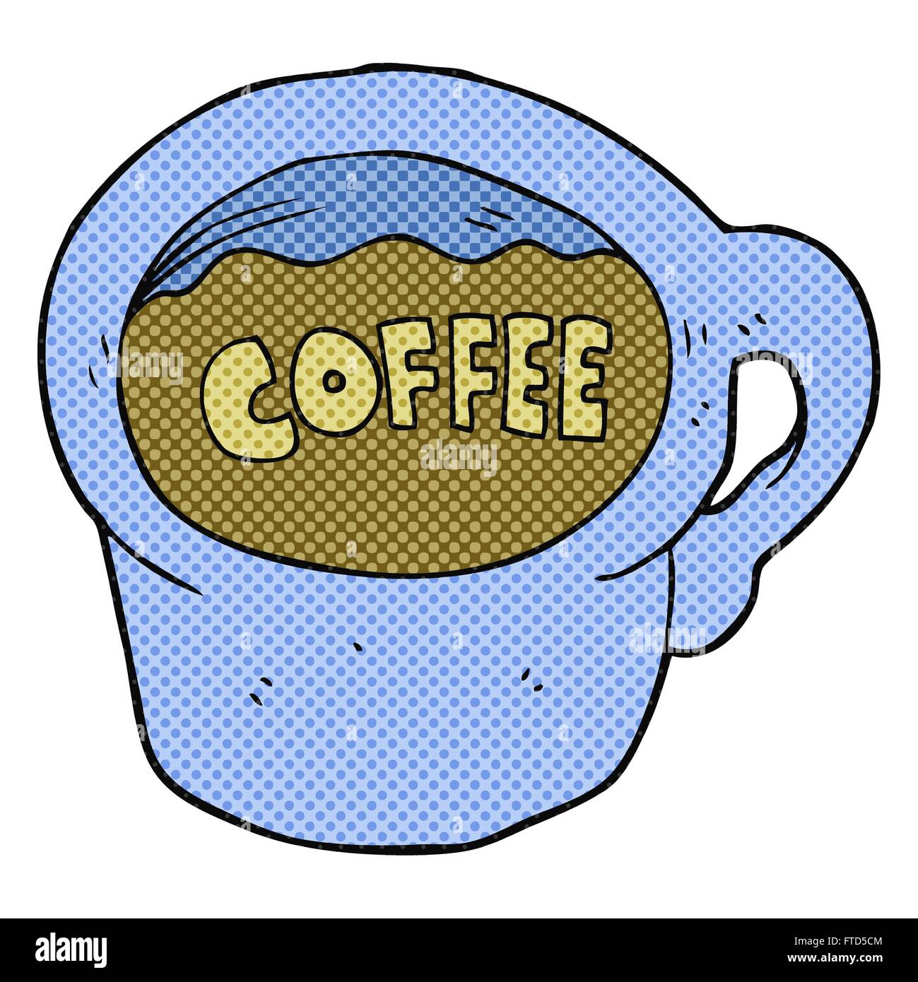 freehand drawn cartoon coffee mug Stock Vector Image & Art - Alamy