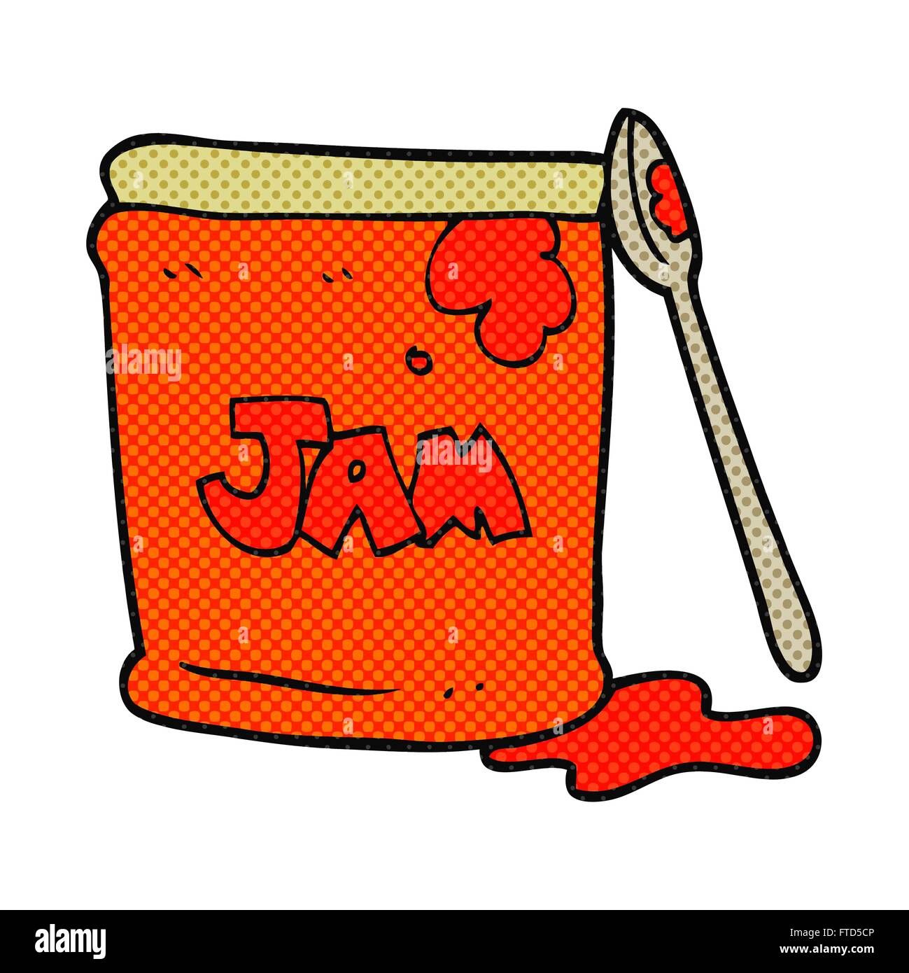 Freehand drawn cartoon jam jar Stock Vector Images - Alamy