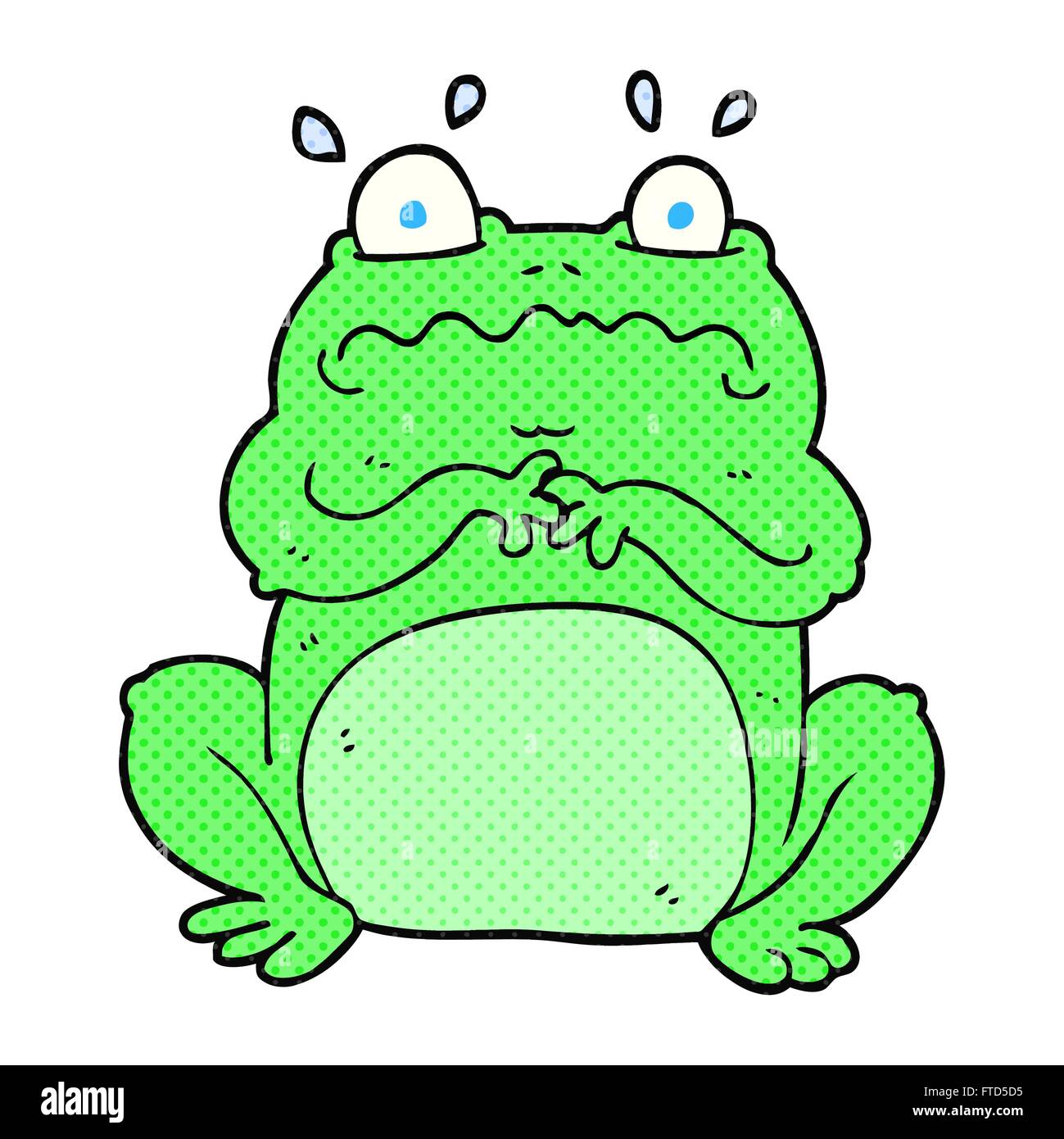 freehand drawn cartoon funny frog Stock Vector Image & Art - Alamy