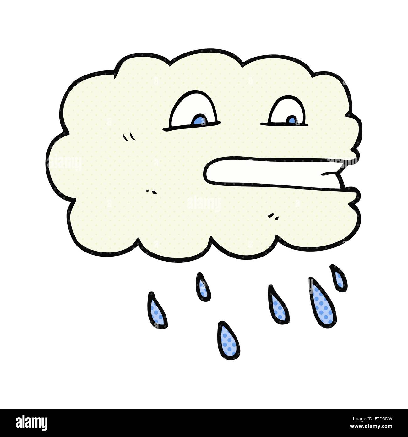 freehand drawn cartoon rain cloud Stock Vector Image & Art - Alamy