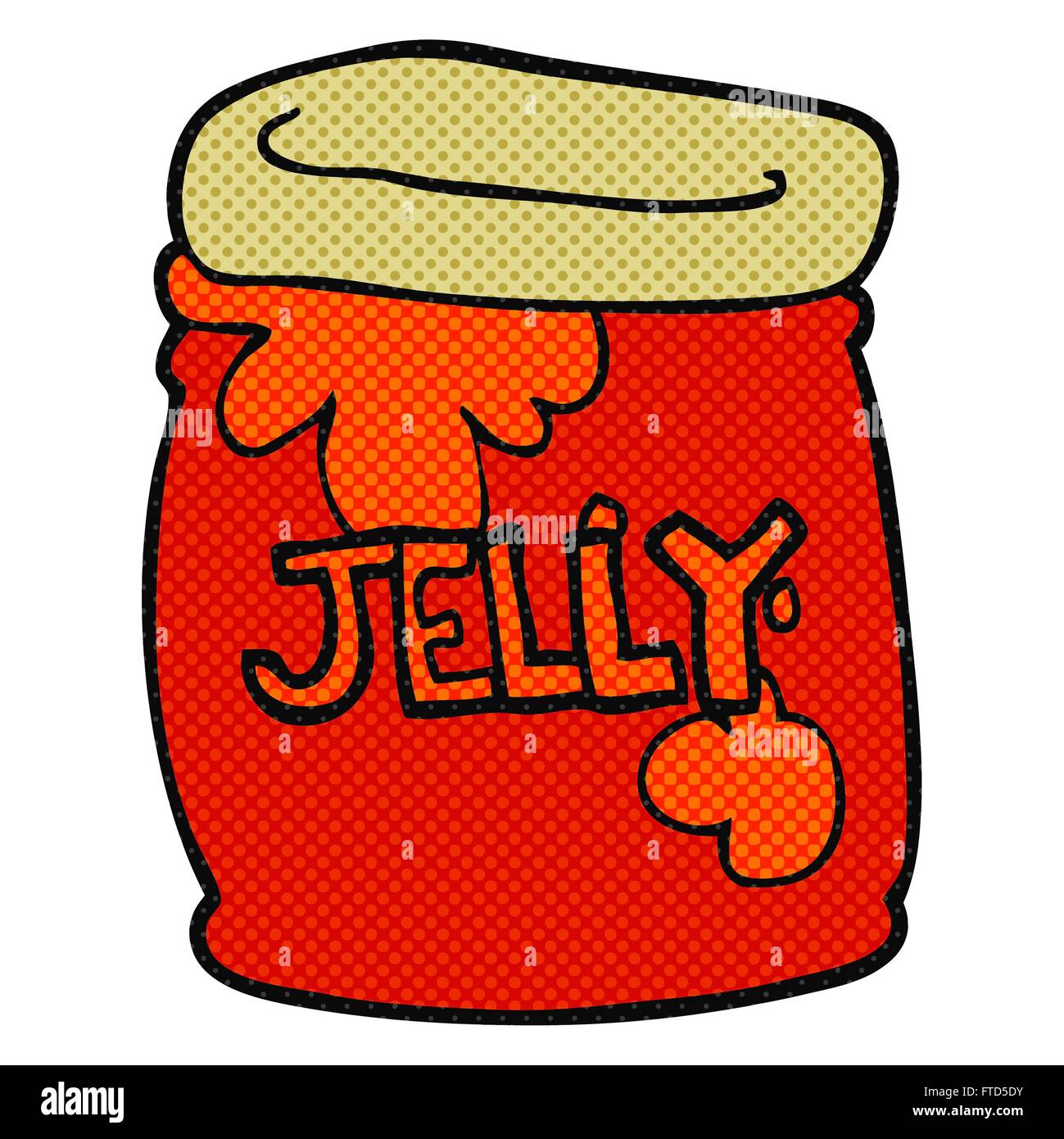 freehand drawn cartoon jar of jelly Stock Vector Image & Art - Alamy