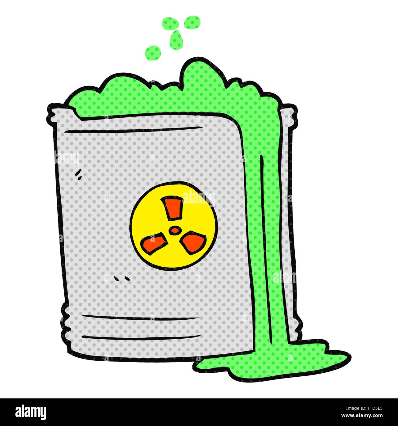 freehand drawn cartoon radioactive waste Stock Vector Image & Art - Alamy