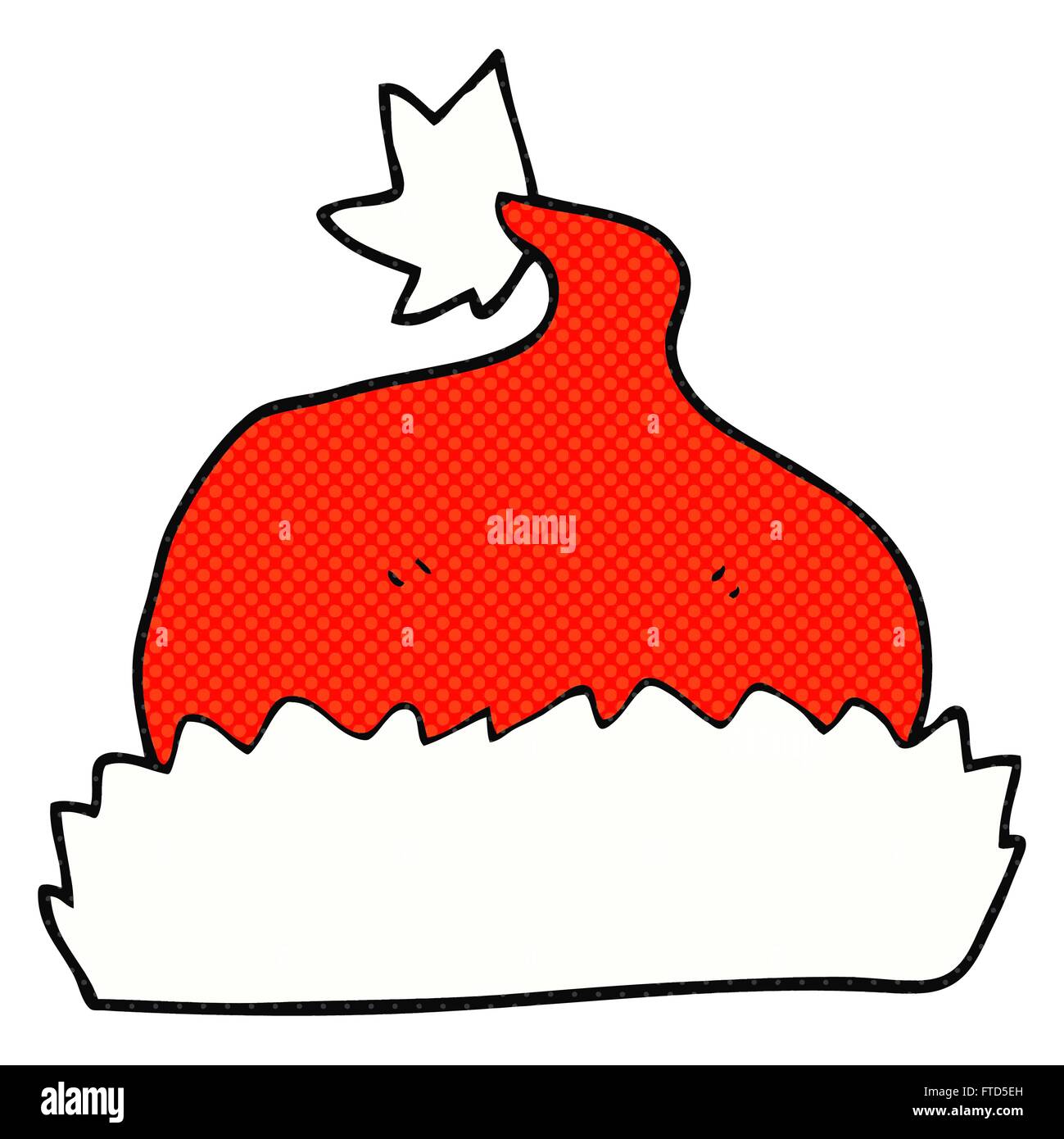 freehand drawn cartoon santa hat Stock Vector Image & Art - Alamy