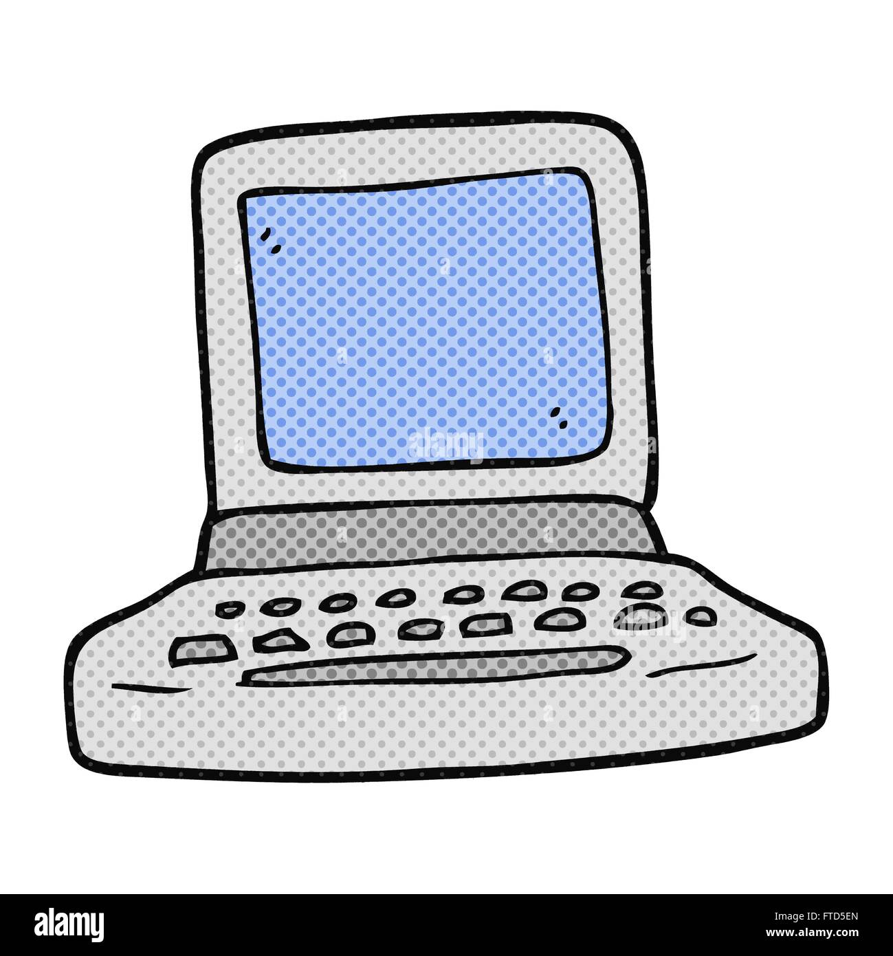 Freehand retro cartoon old computer hi-res stock photography and images ...