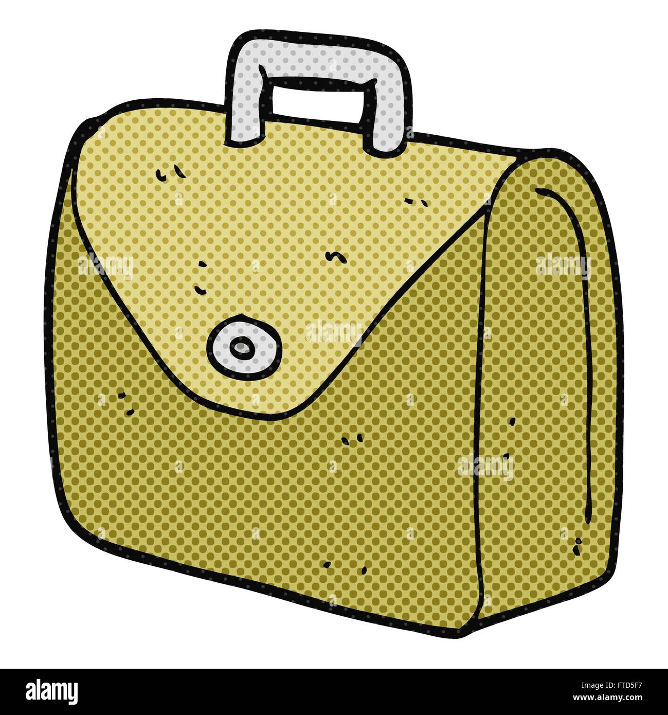 freehand drawn cartoon old briefcase Stock Vector Image & Art - Alamy