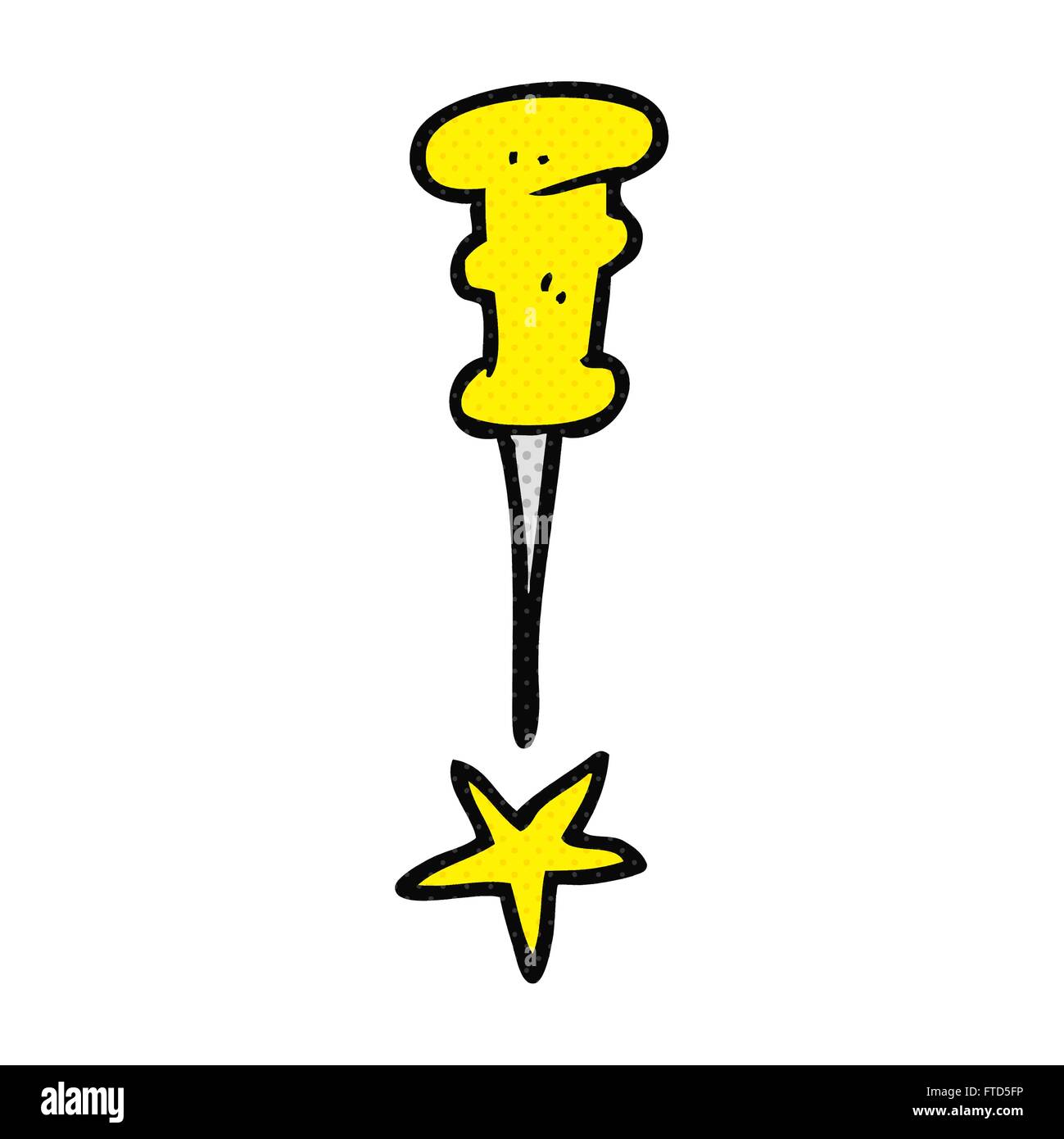 freehand drawn cartoon office tack Stock Vector Image & Art - Alamy