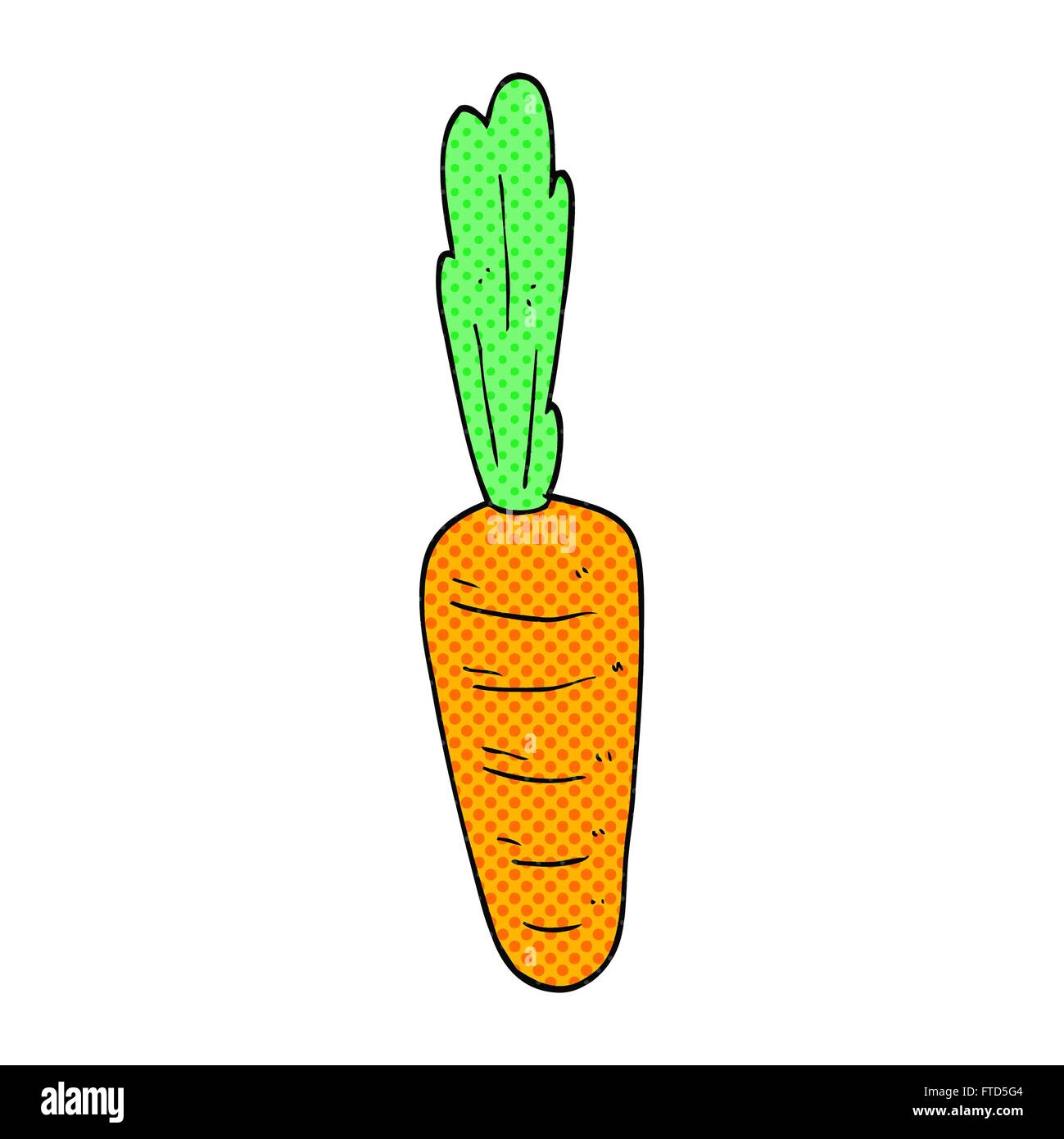 freehand drawn cartoon carrot Stock Vector Image & Art - Alamy