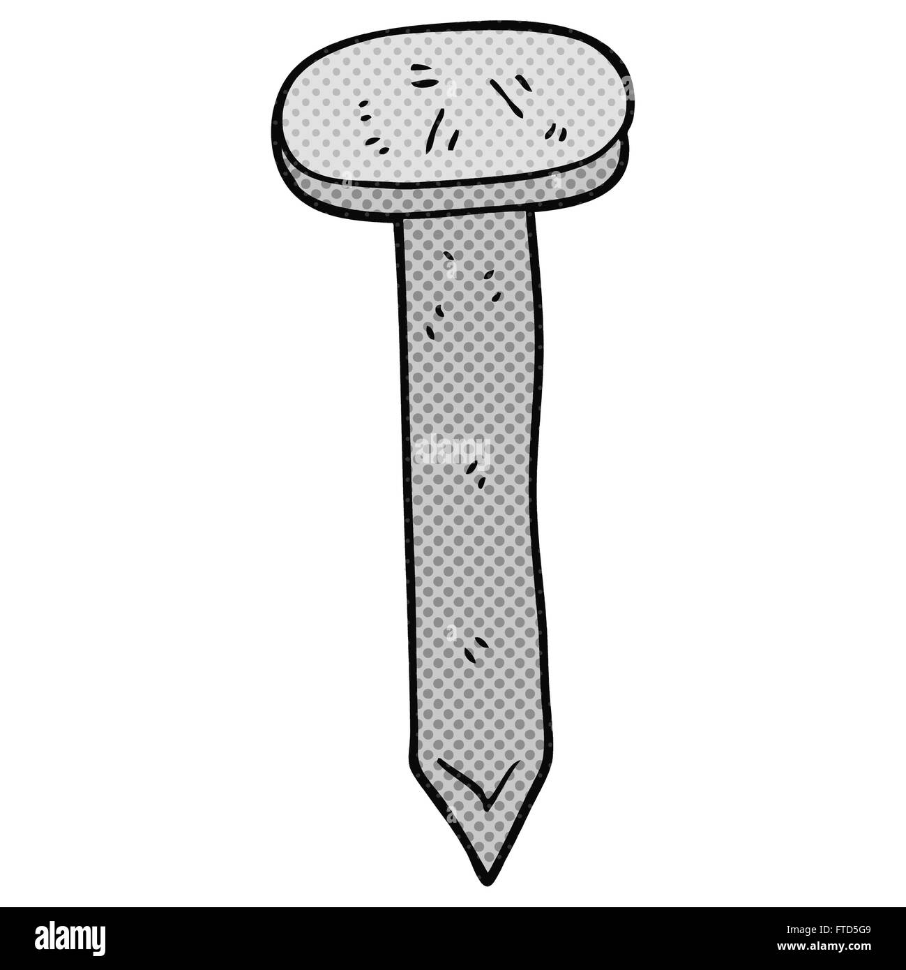 freehand drawn cartoon nail Stock Vector Image & Art - Alamy