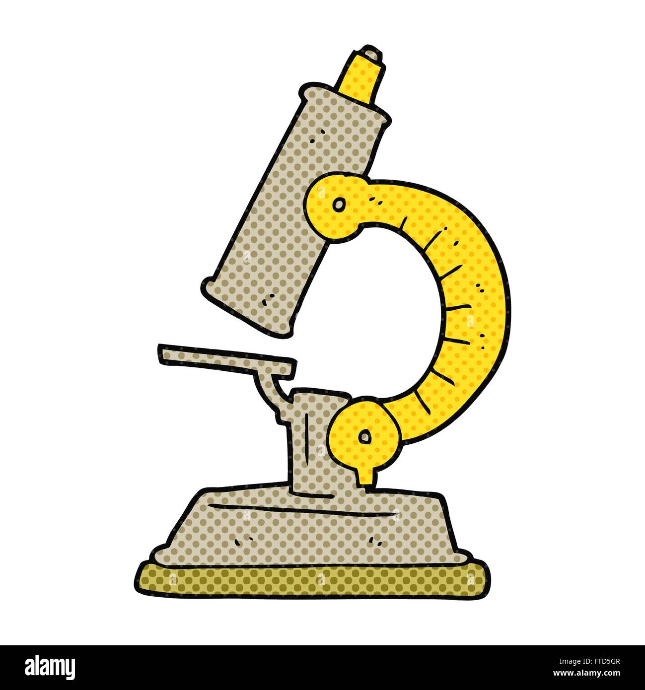 freehand drawn cartoon microscope Stock Vector Image & Art - Alamy