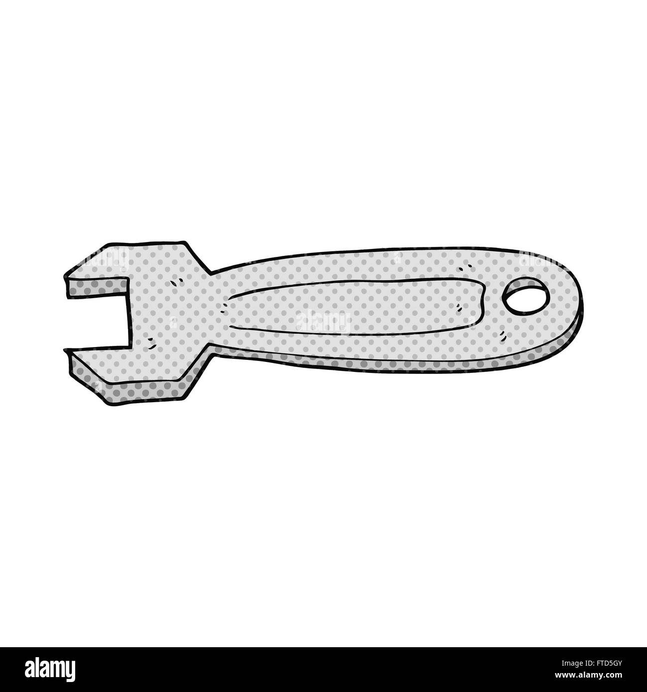 freehand drawn cartoon spanner Stock Vector Image & Art - Alamy