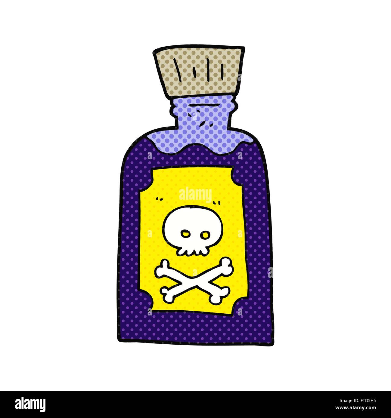 freehand drawn cartoon poison Stock Vector Image & Art - Alamy