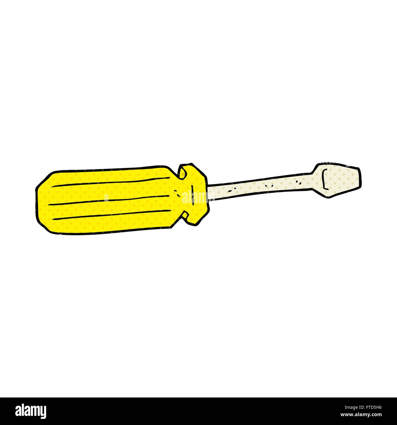 freehand drawn cartoon screwdriver Stock Vector Image & Art - Alamy