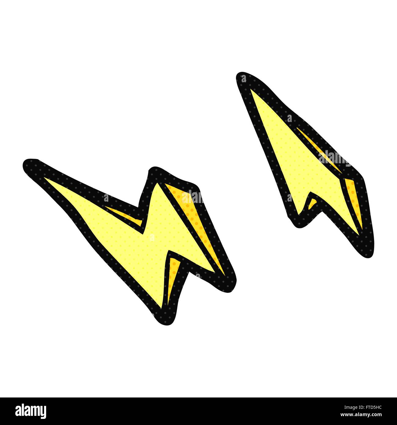 freehand drawn cartoon lightning bolt doodles Stock Vector Image & Art ...