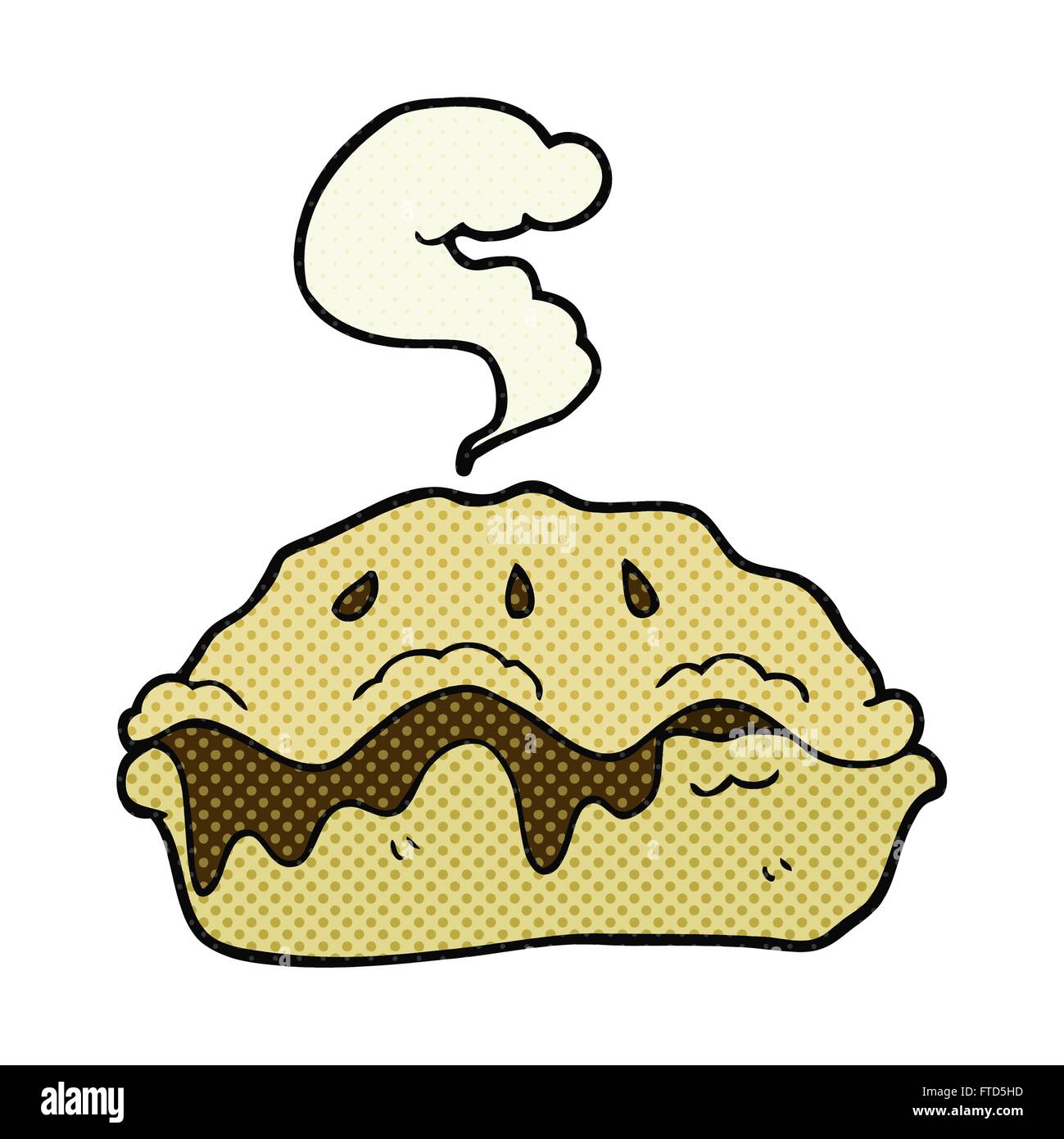 freehand drawn cartoon hot pie Stock Vector Image & Art - Alamy
