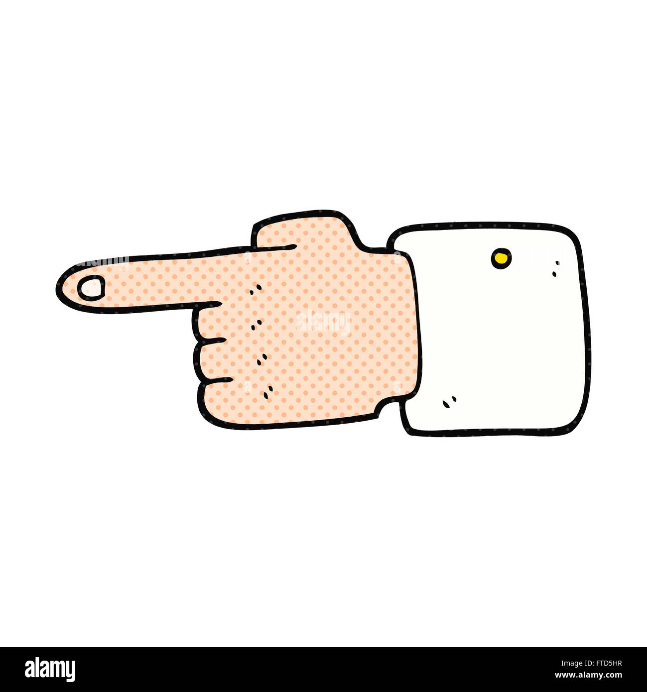 freehand drawn cartoon pointing hand Stock Vector Image & Art - Alamy