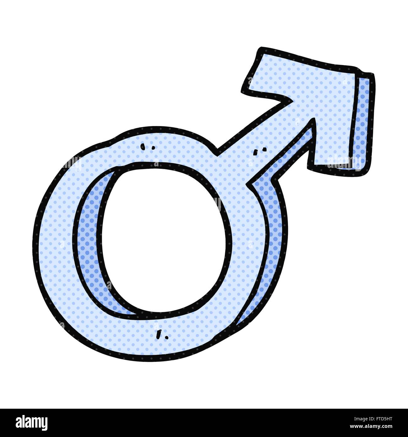 freehand drawn cartoon male symbol Stock Vector Image & Art - Alamy