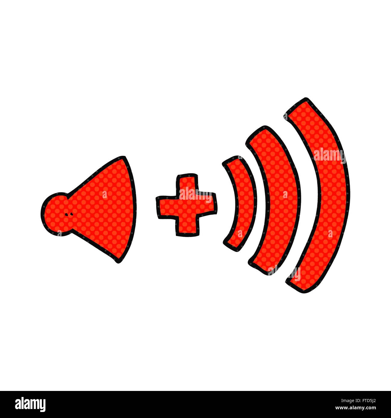 freehand drawn cartoon volume symbol Stock Vector Image & Art - Alamy