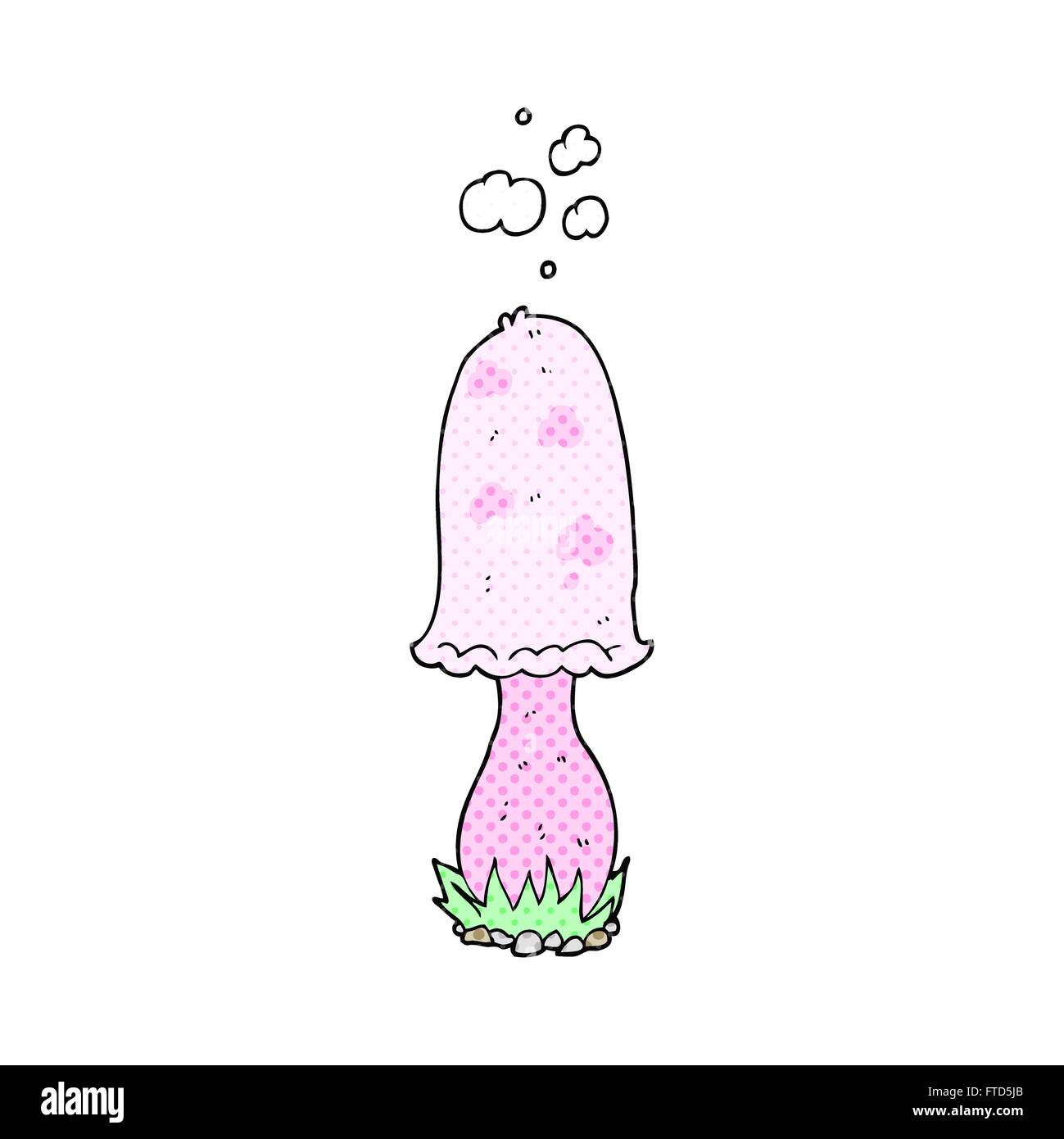 freehand drawn cartoon toadstool Stock Vector Image & Art - Alamy