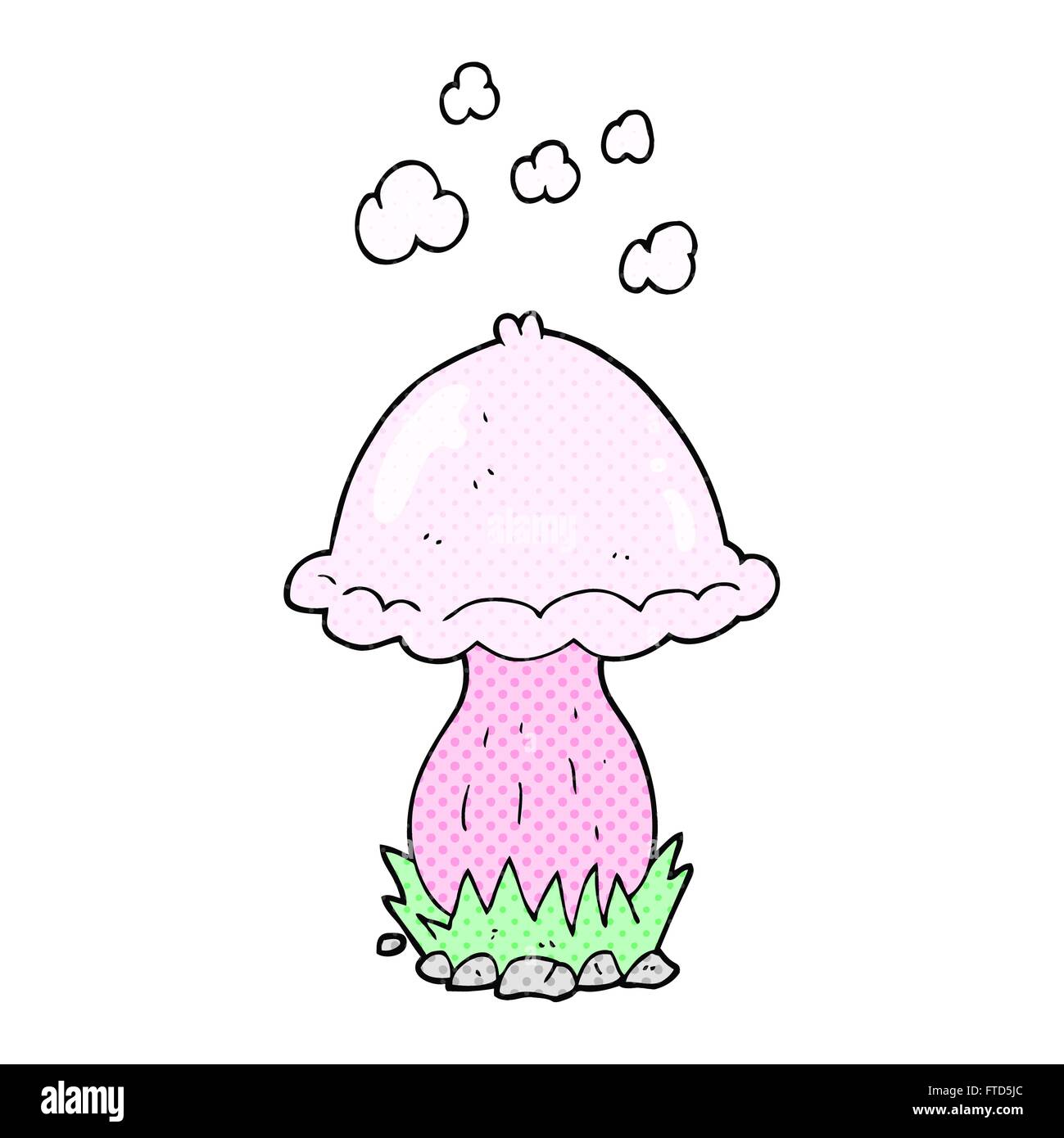 freehand drawn cartoon toadstool Stock Vector Image & Art - Alamy