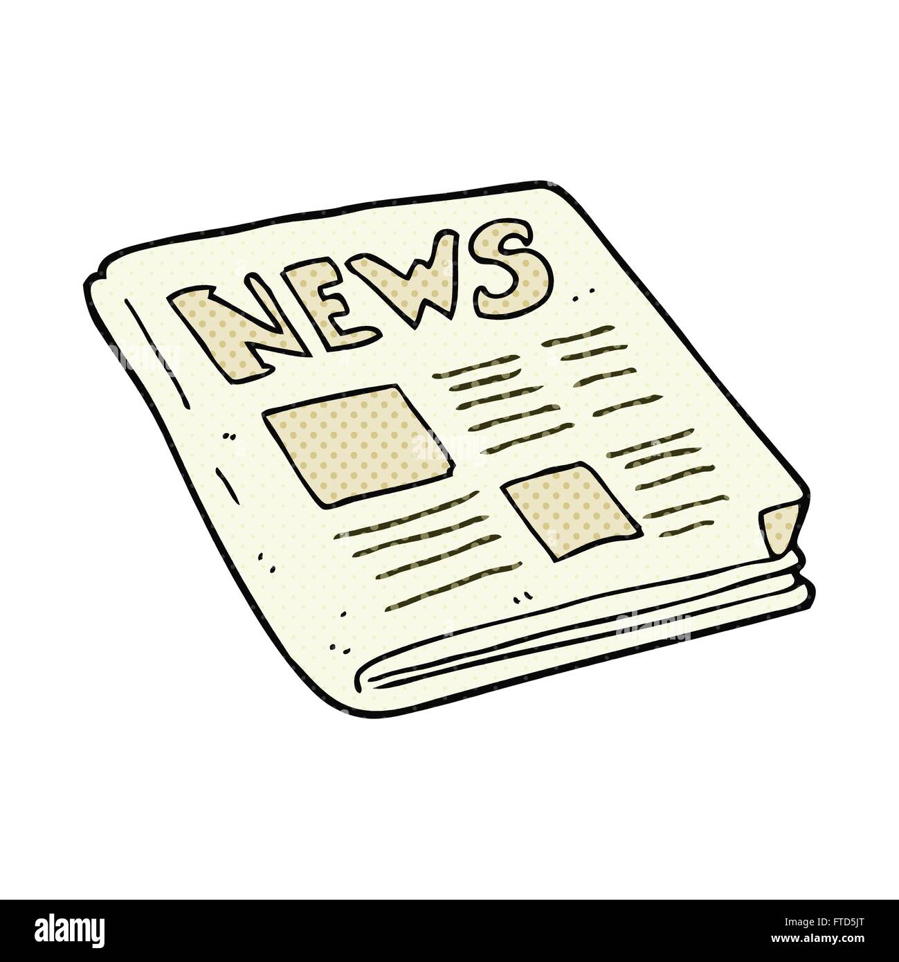 freehand drawn cartoon newspaper Stock Vector Image & Art - Alamy