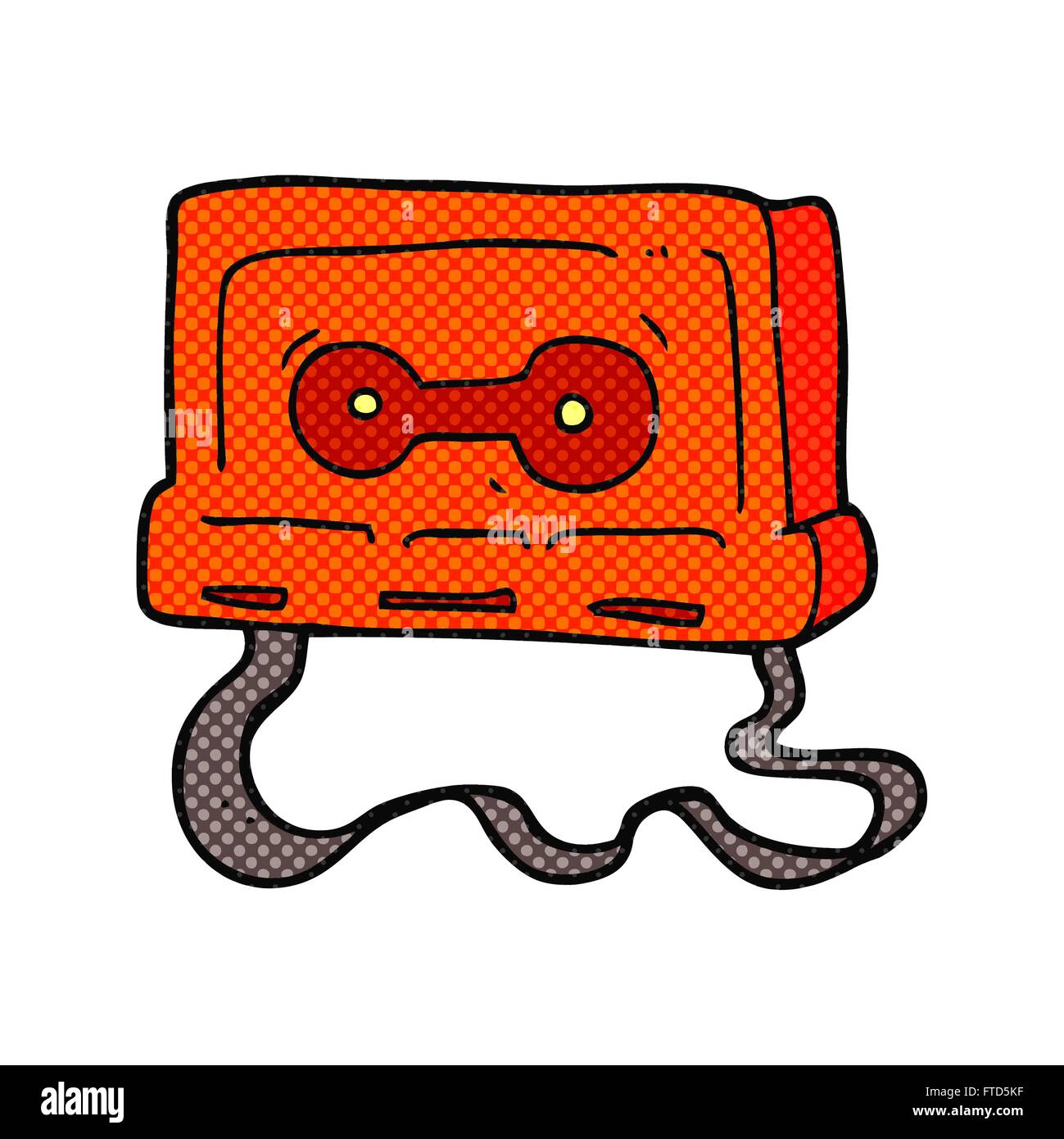 freehand drawn cartoon cassette tape Stock Vector Image & Art - Alamy