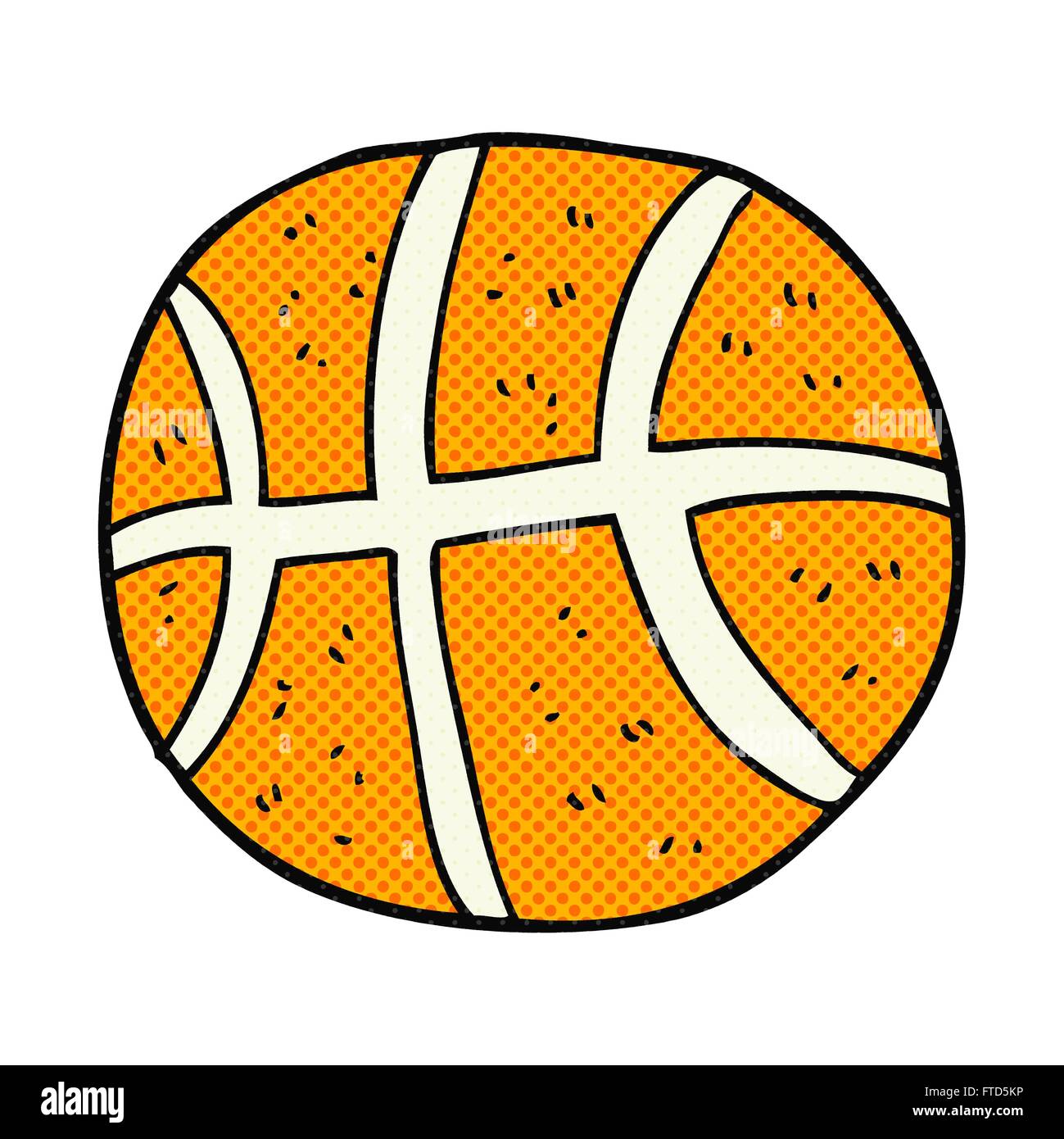 freehand drawn cartoon basketball Stock Vector Image & Art - Alamy