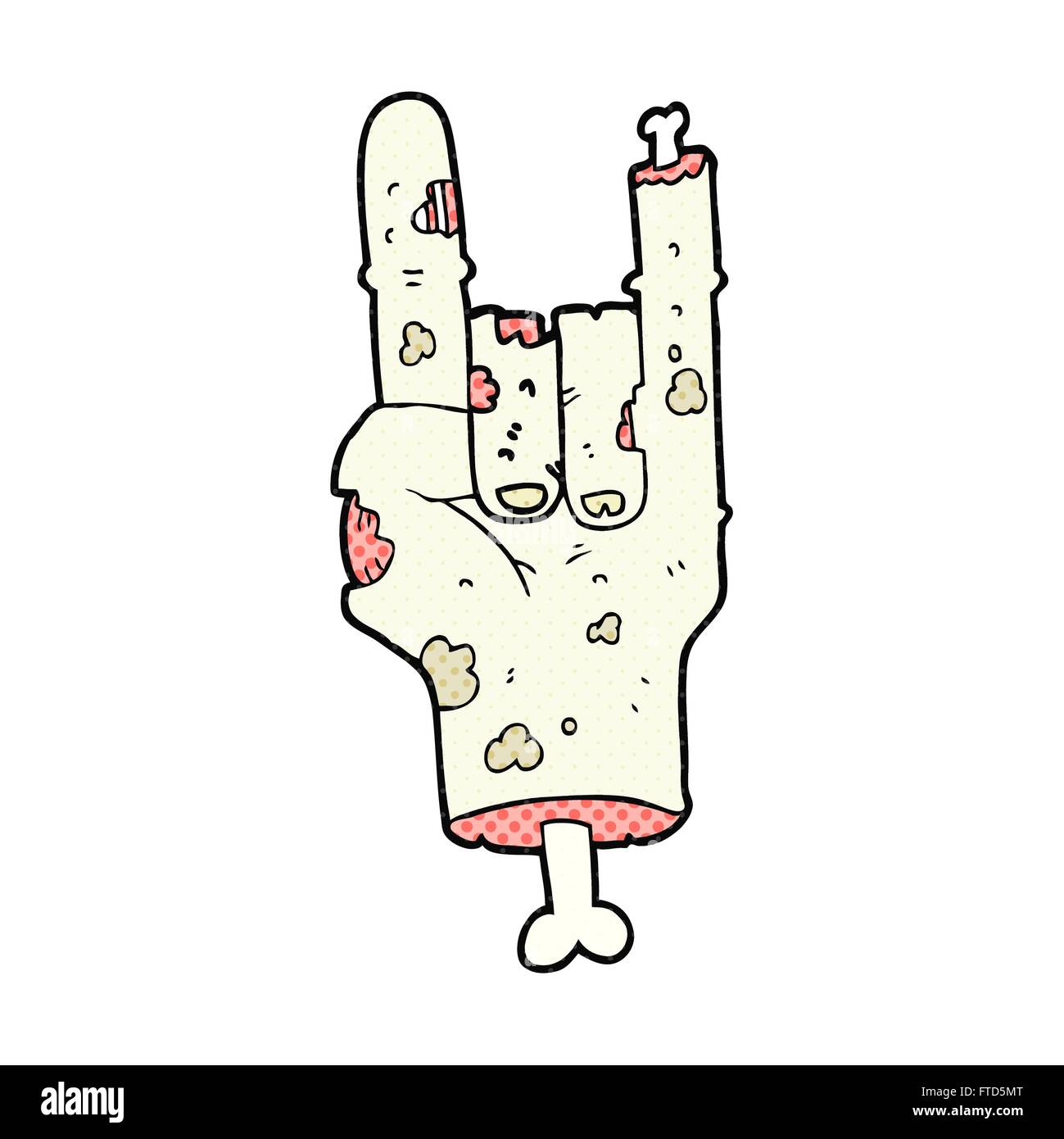 freehand drawn cartoon zombie hand Stock Vector Image & Art - Alamy