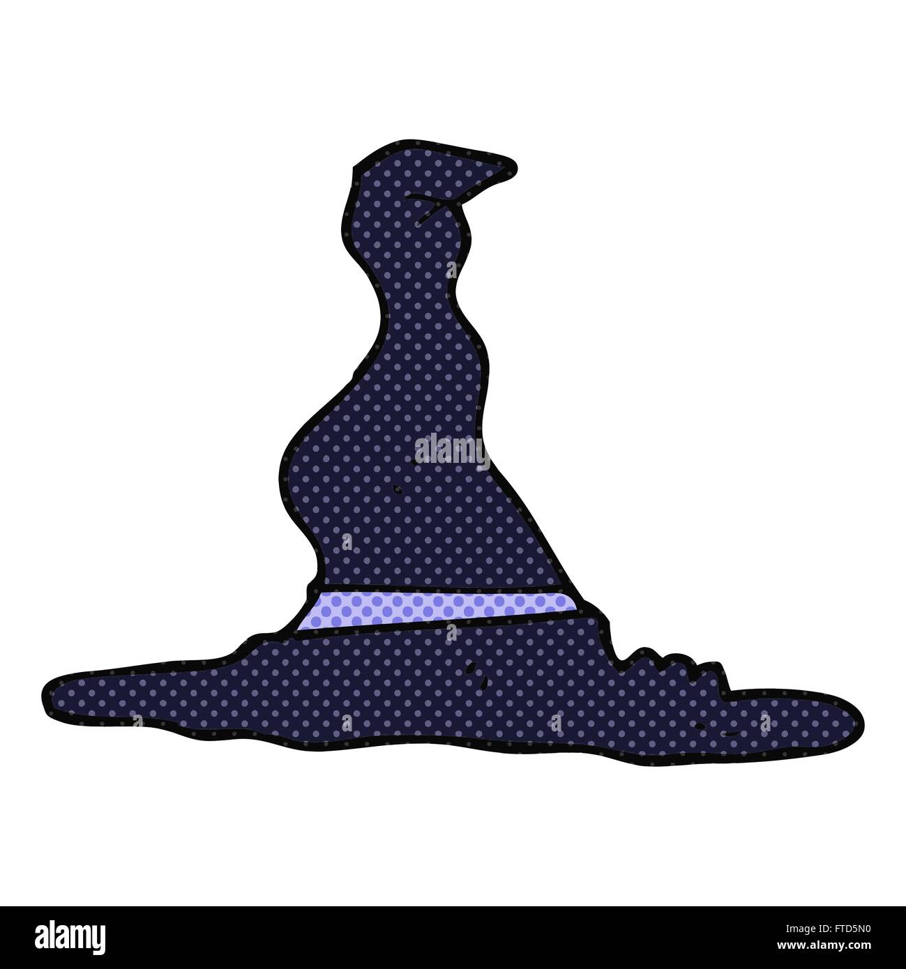 freehand drawn cartoon witch's hat Stock Vector Image & Art - Alamy