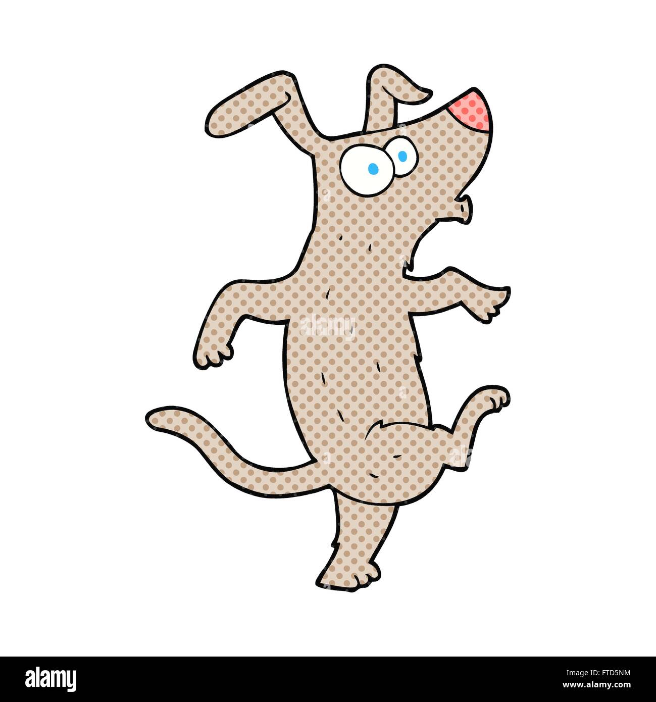 freehand drawn cartoon dancing dog Stock Vector Image & Art - Alamy