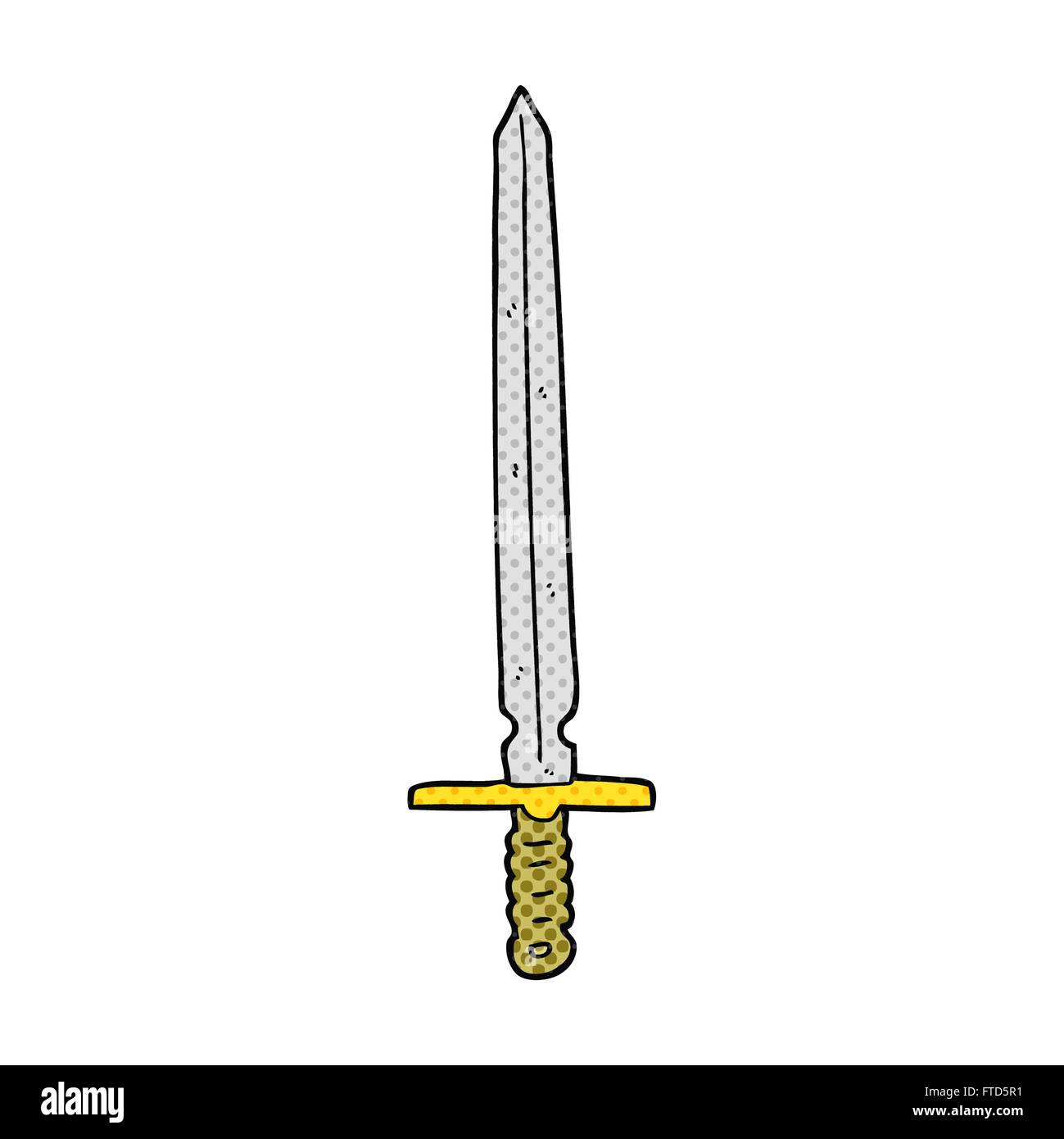 Freehand drawn cartoon hand sword hi-res stock photography and images ...