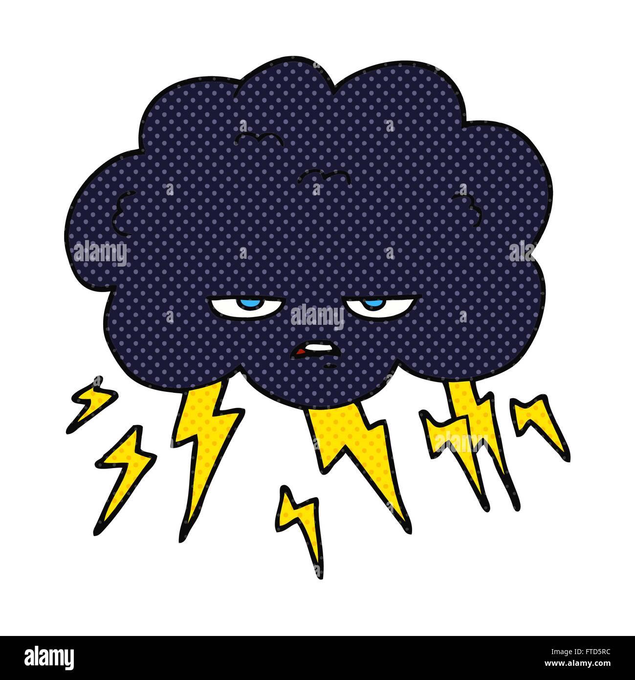 Cartoon thundercloud Cut Out Stock Images & Pictures - Alamy