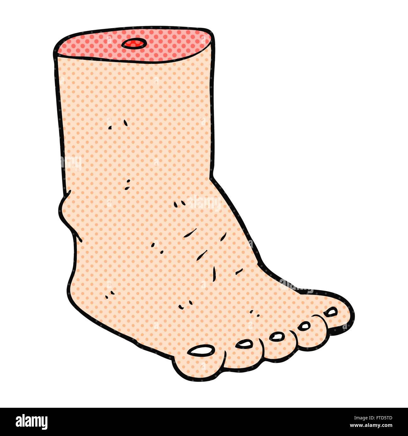 freehand drawn cartoon foot Stock Vector Image & Art - Alamy