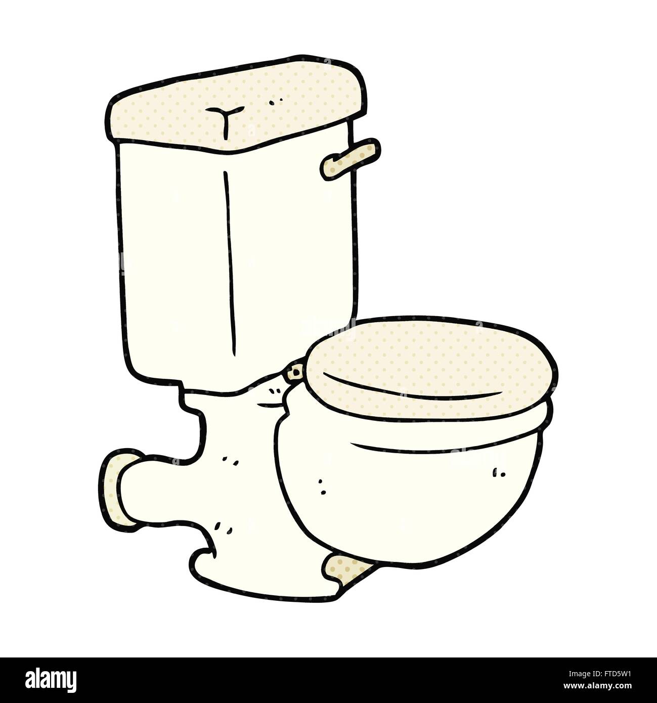 freehand drawn cartoon toilet Stock Vector Image & Art - Alamy