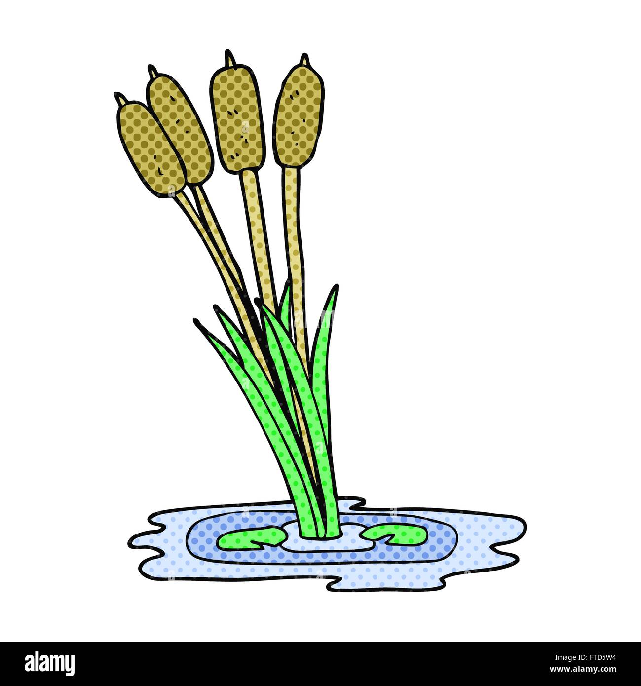 freehand drawn cartoon reeds Stock Vector Image & Art - Alamy