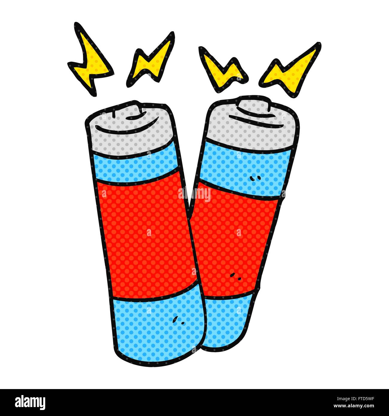 Cartoon batteries Cut Out Stock Images & Pictures - Alamy