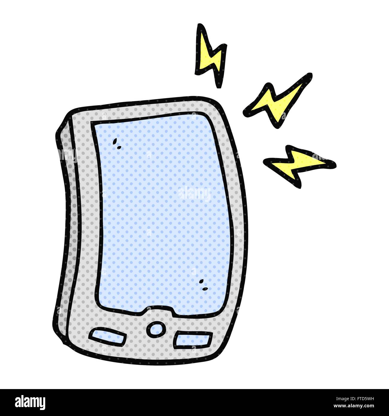 freehand drawn cartoon mobile phone Stock Vector Image & Art - Alamy