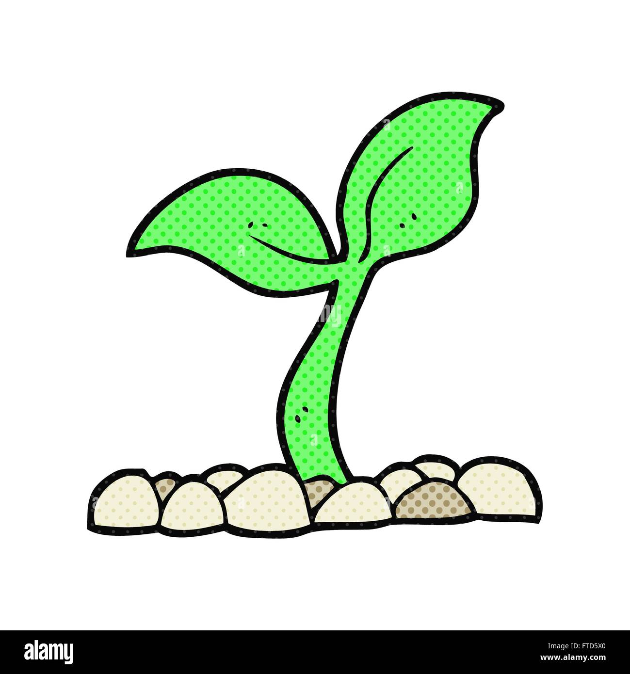 freehand drawn cartoon seedling Stock Vector Image & Art - Alamy