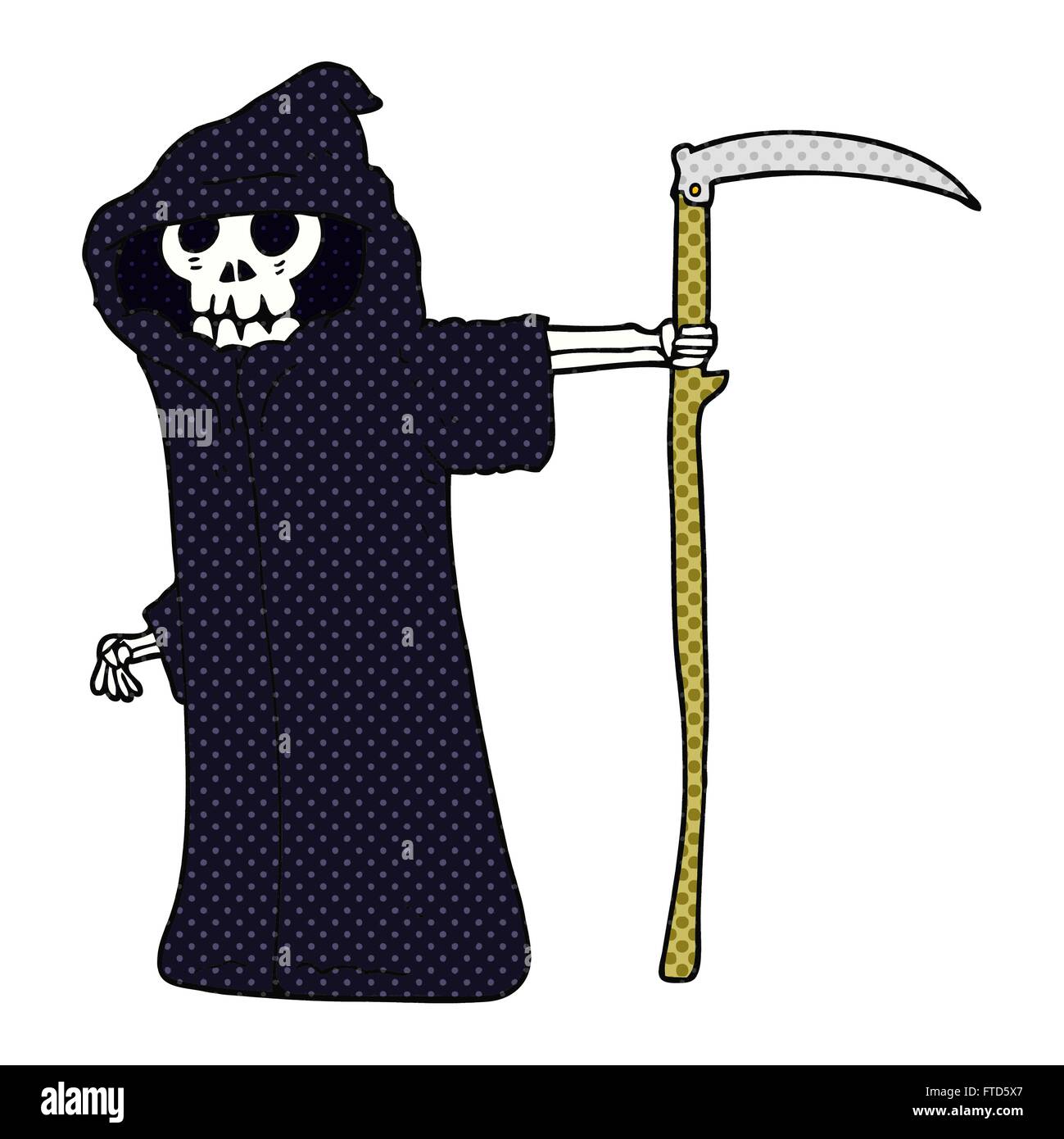 freehand drawn cartoon death Stock Vector Image & Art - Alamy