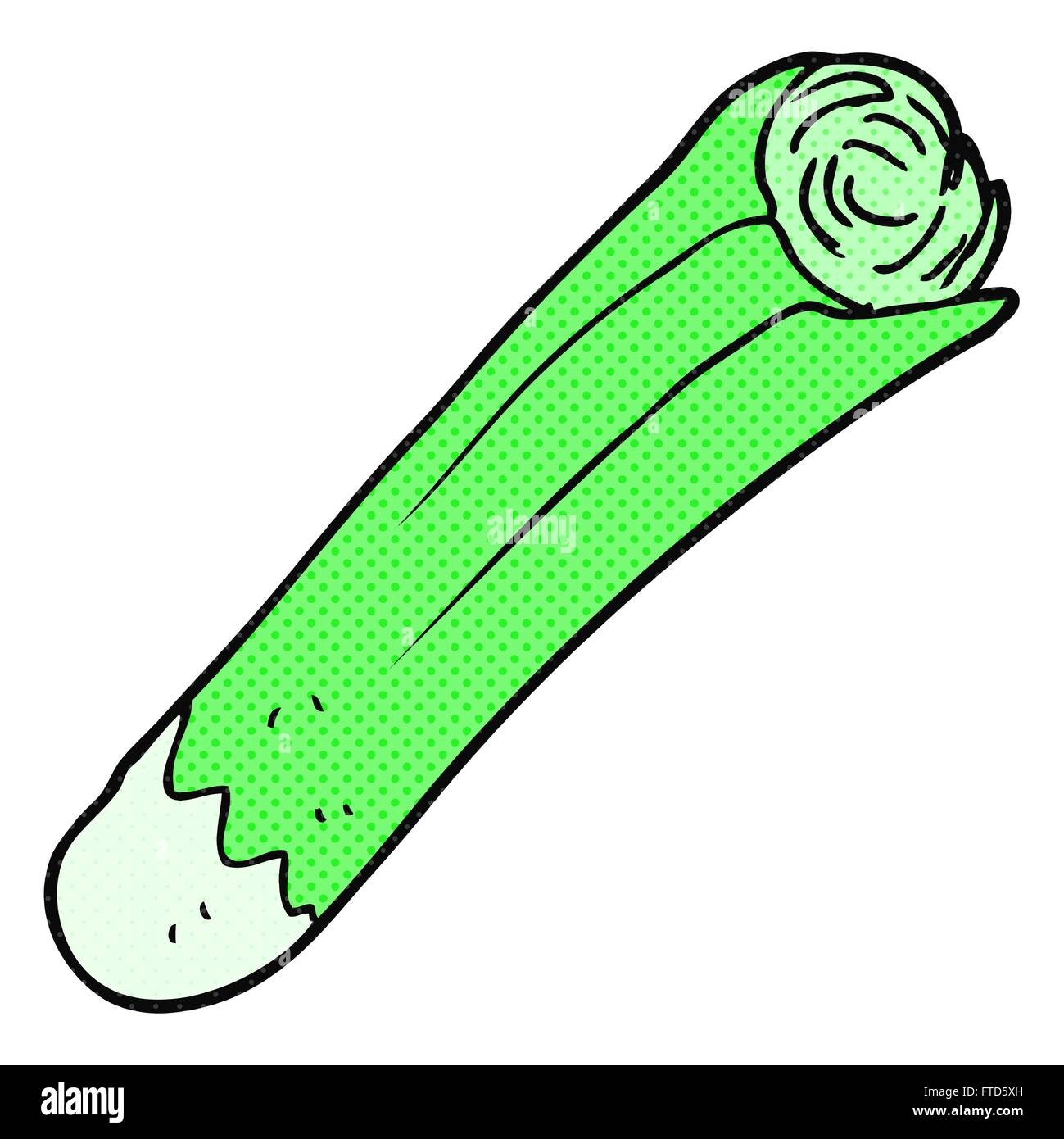 freehand drawn cartoon leek Stock Vector Image & Art - Alamy