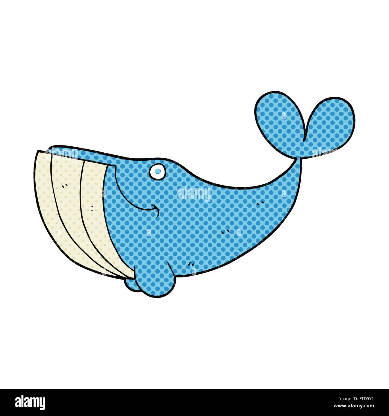 freehand drawn cartoon happy whale Stock Vector Image & Art - Alamy