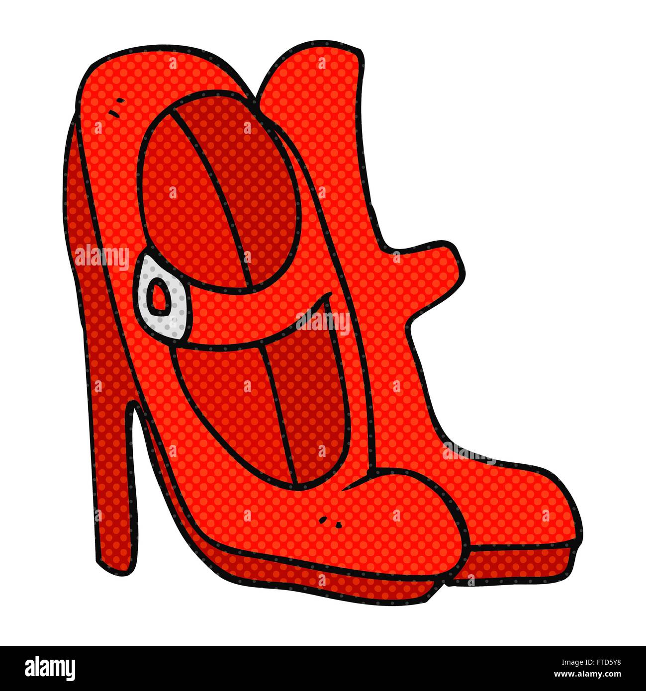 freehand drawn cartoon high heeled shoes Stock Vector Image & Art - Alamy