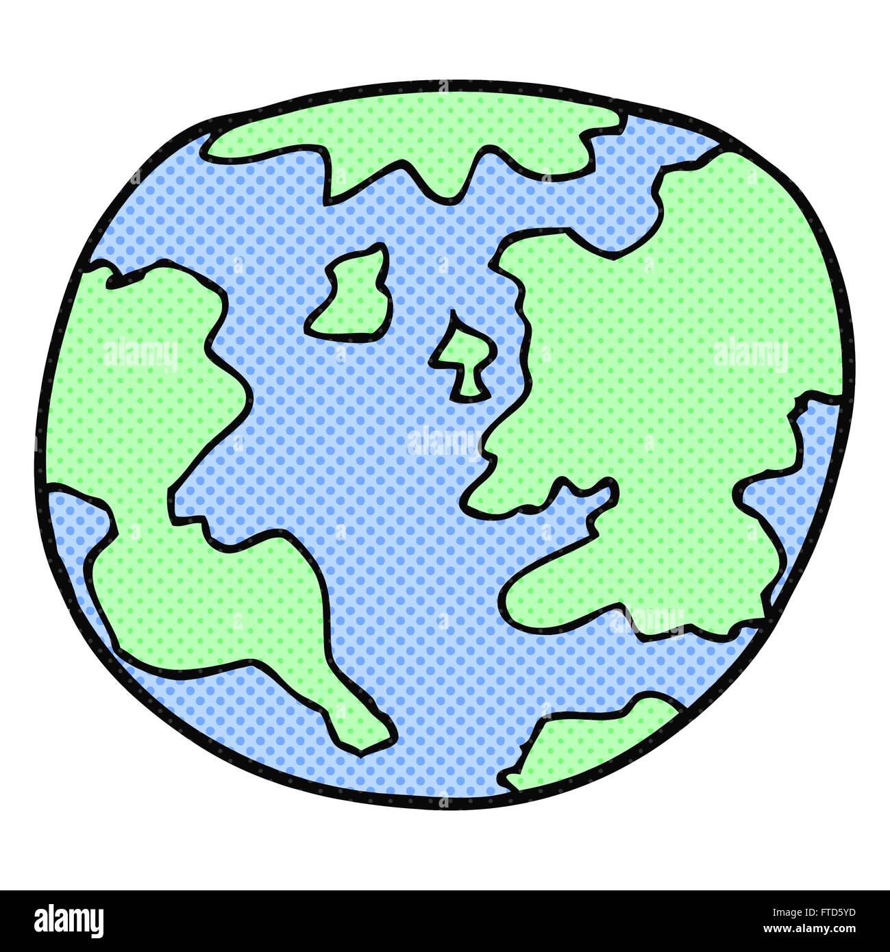 freehand drawn cartoon planet earth Stock Vector Image & Art - Alamy