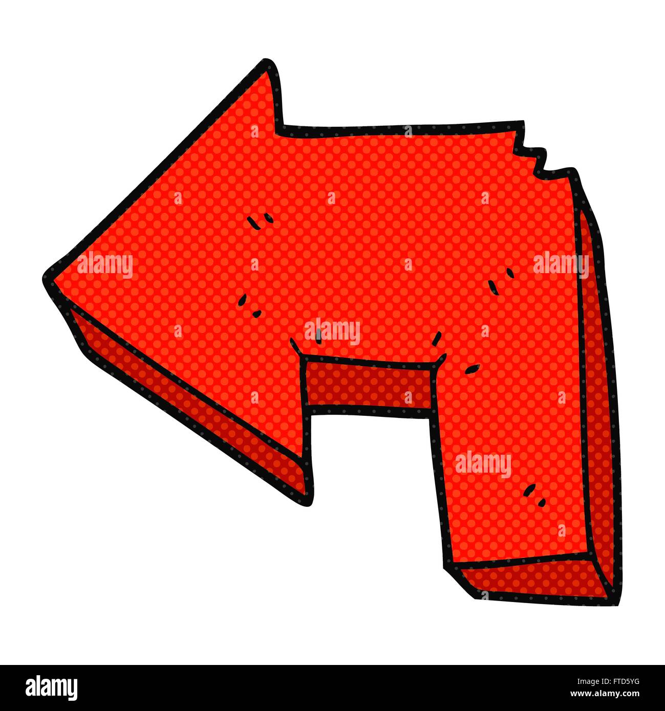 freehand drawn cartoon direction arrow Stock Vector Image & Art - Alamy