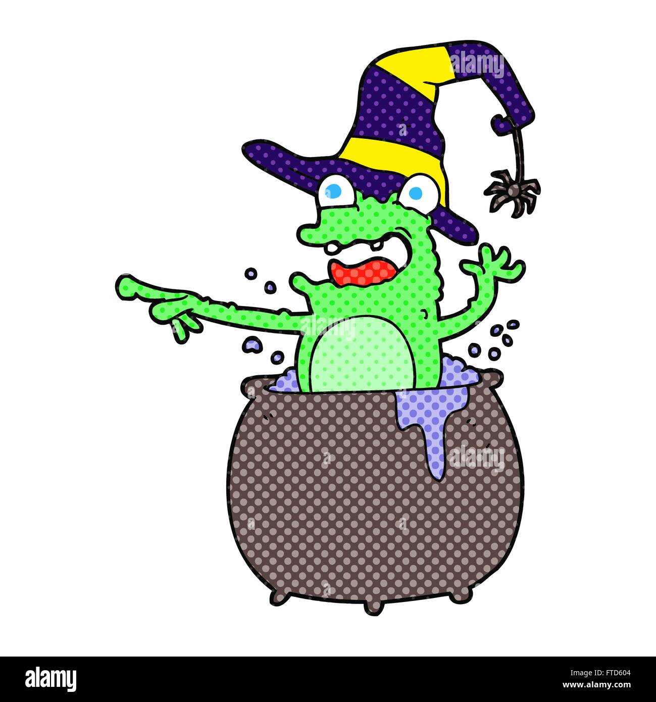 freehand drawn cartoon halloween toad Stock Vector Image & Art - Alamy