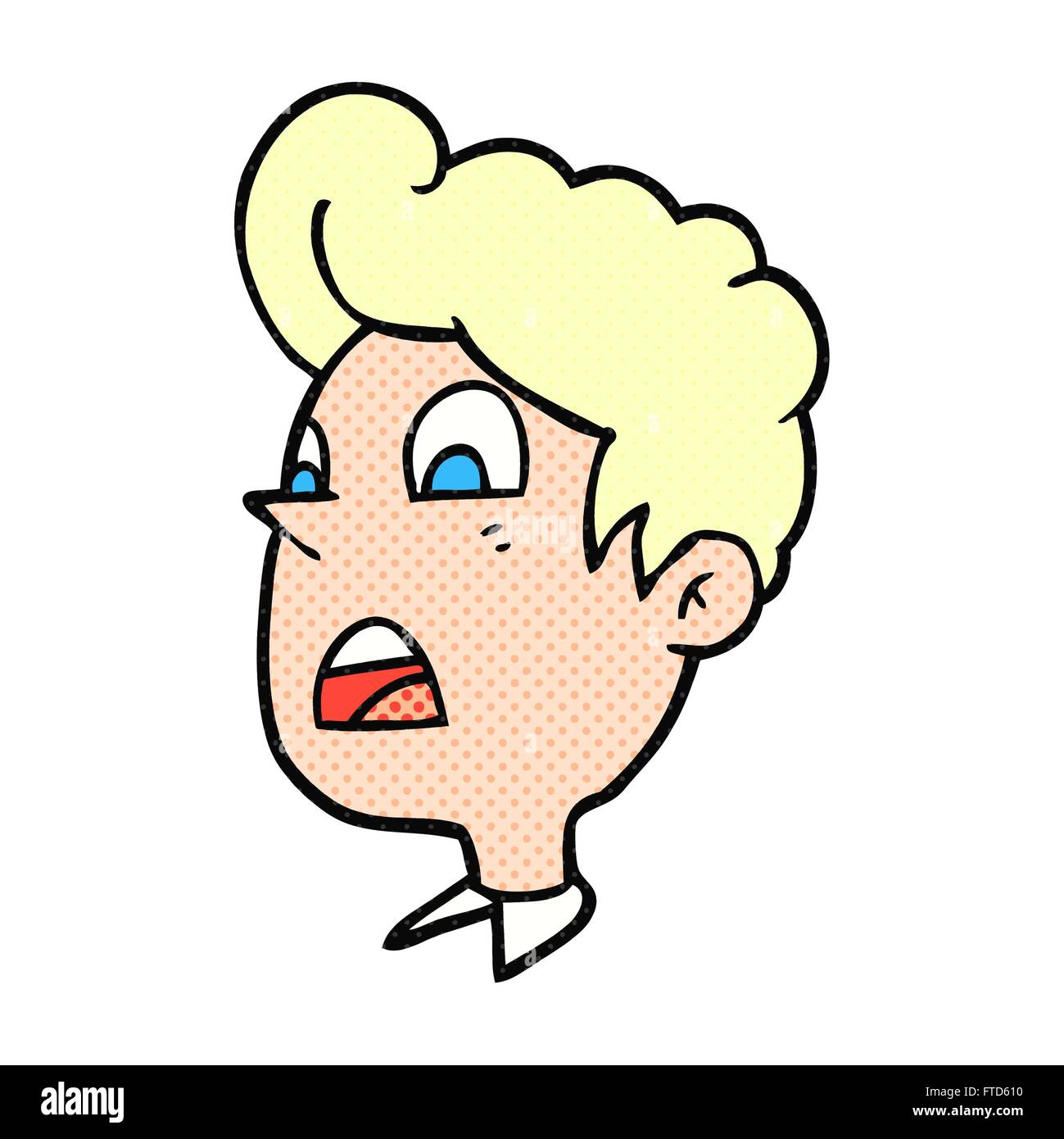 freehand drawn cartoon shocked man Stock Vector Image & Art - Alamy