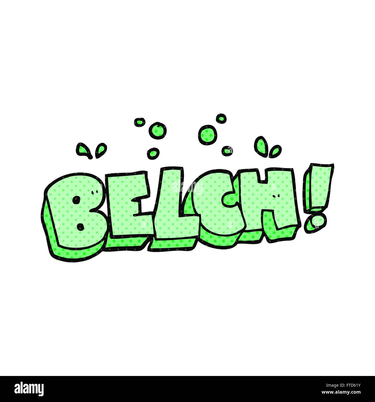 freehand drawn cartoon belch text Stock Vector Image & Art - Alamy