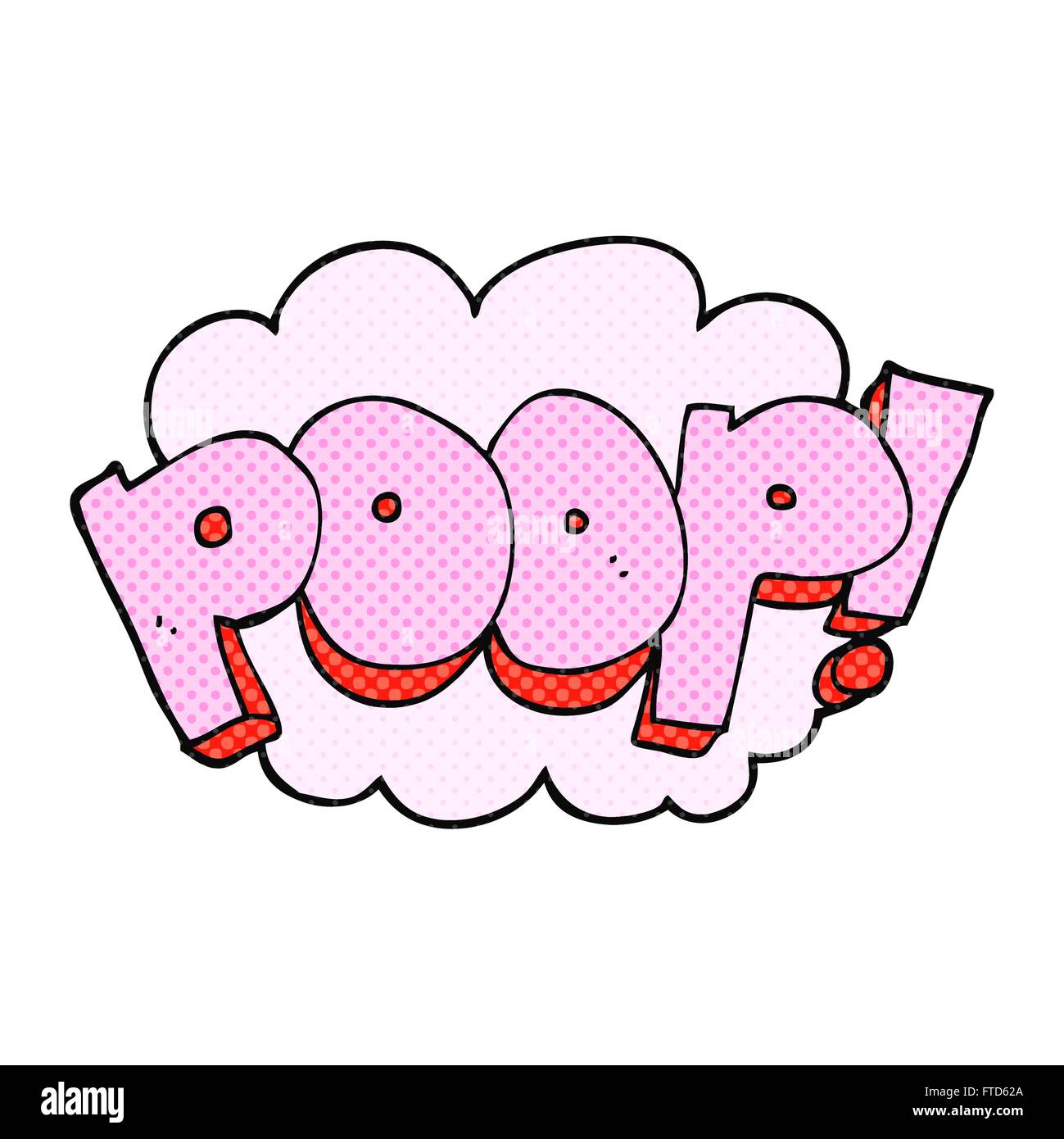 freehand drawn cartoon poop! text Stock Vector Image & Art - Alamy