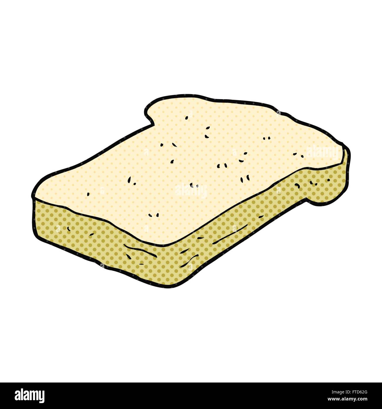 freehand drawn cartoon bread slice Stock Vector Image & Art - Alamy