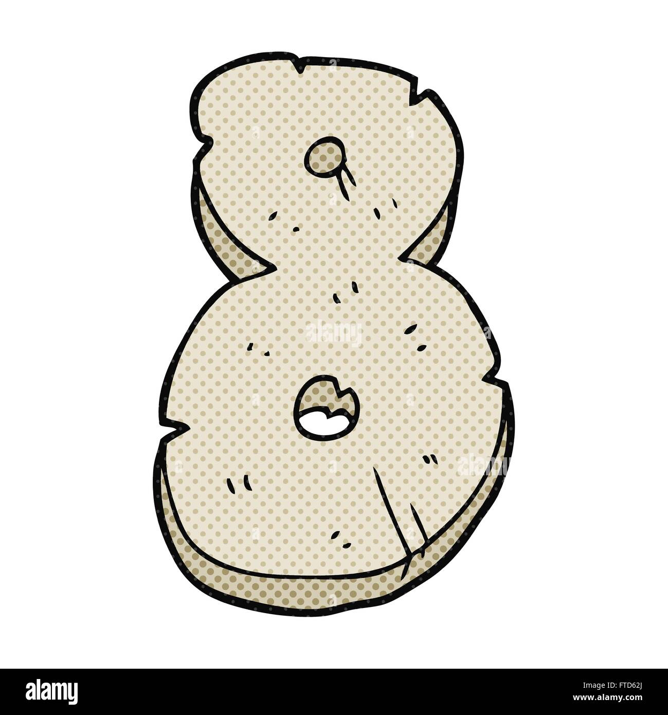 freehand drawn cartoon stone number eight Stock Vector Image & Art - Alamy