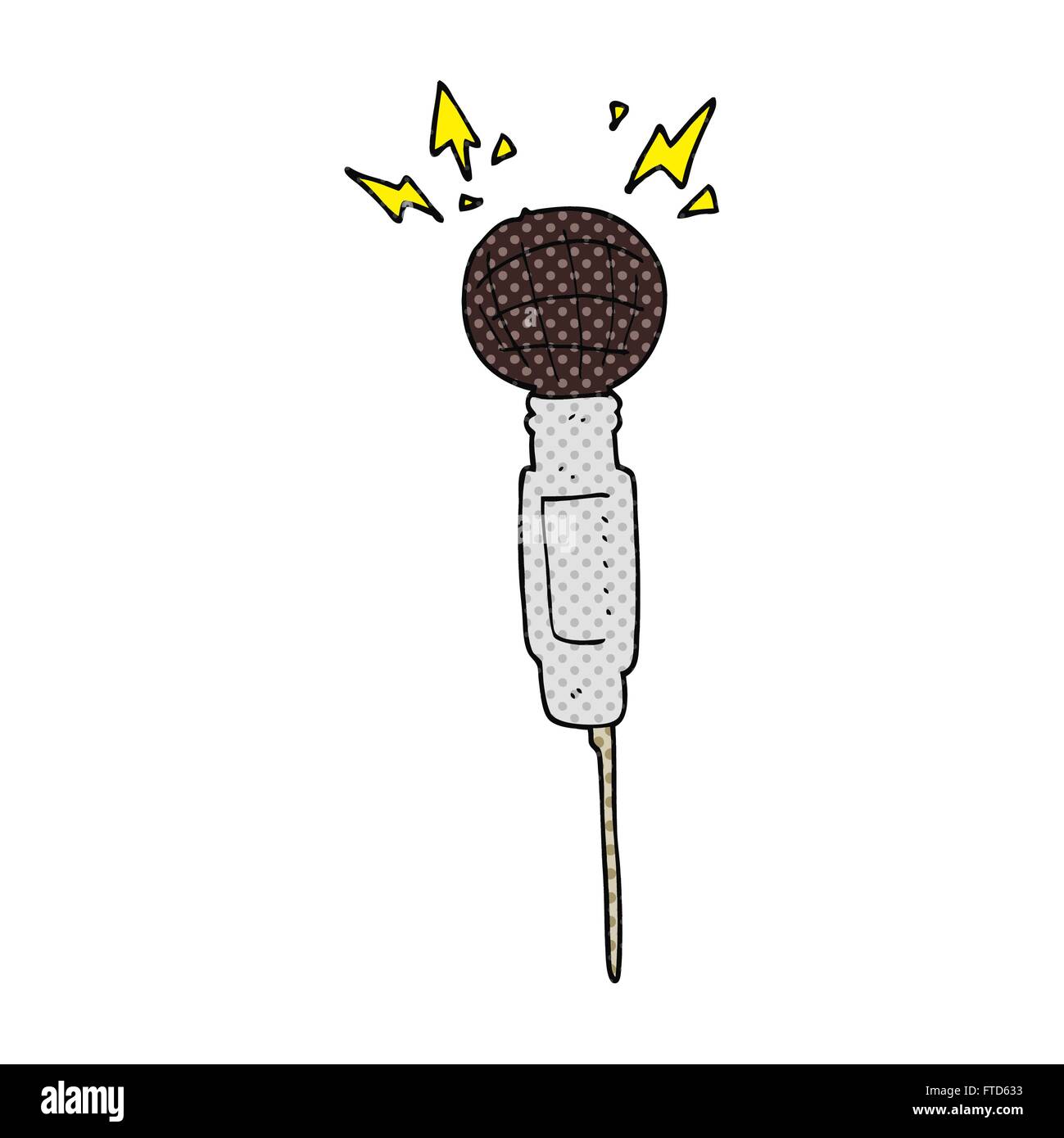freehand drawn cartoon microphone Stock Vector Image & Art - Alamy